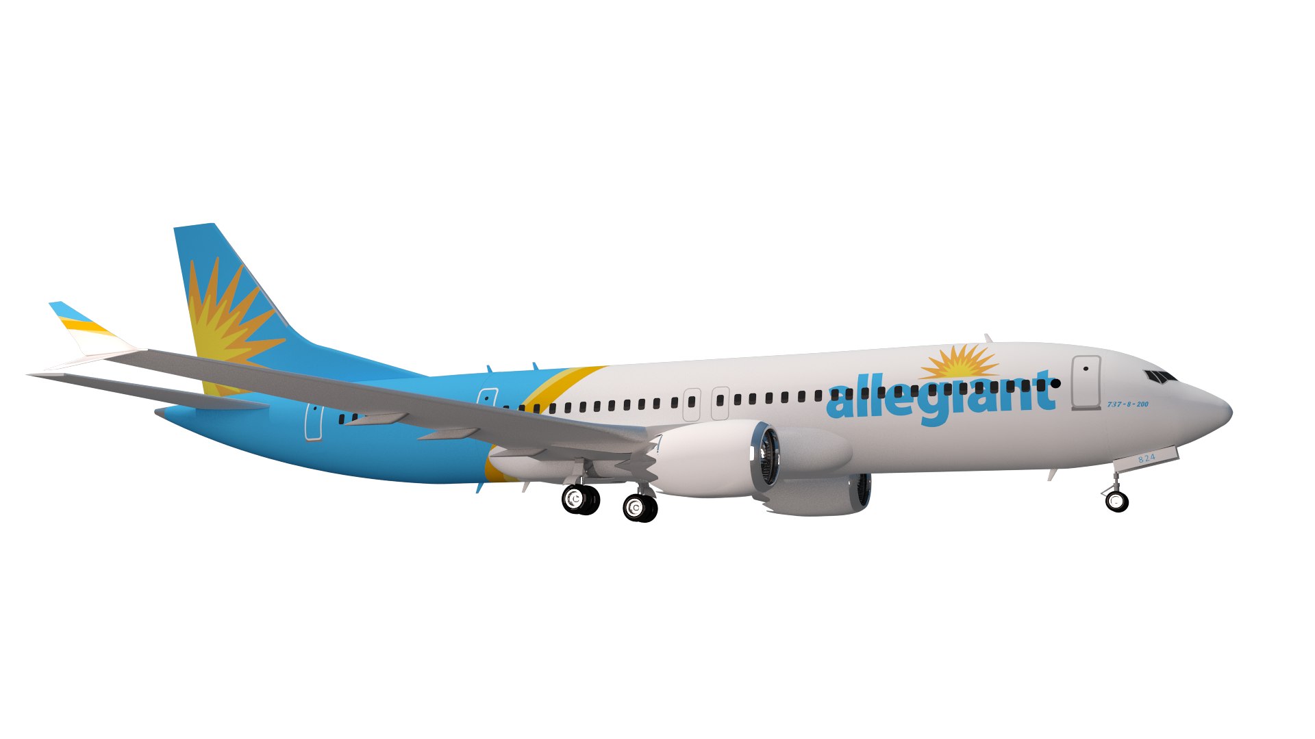 Alegiant 737 Max 8 200 3D Model - TurboSquid 2514819