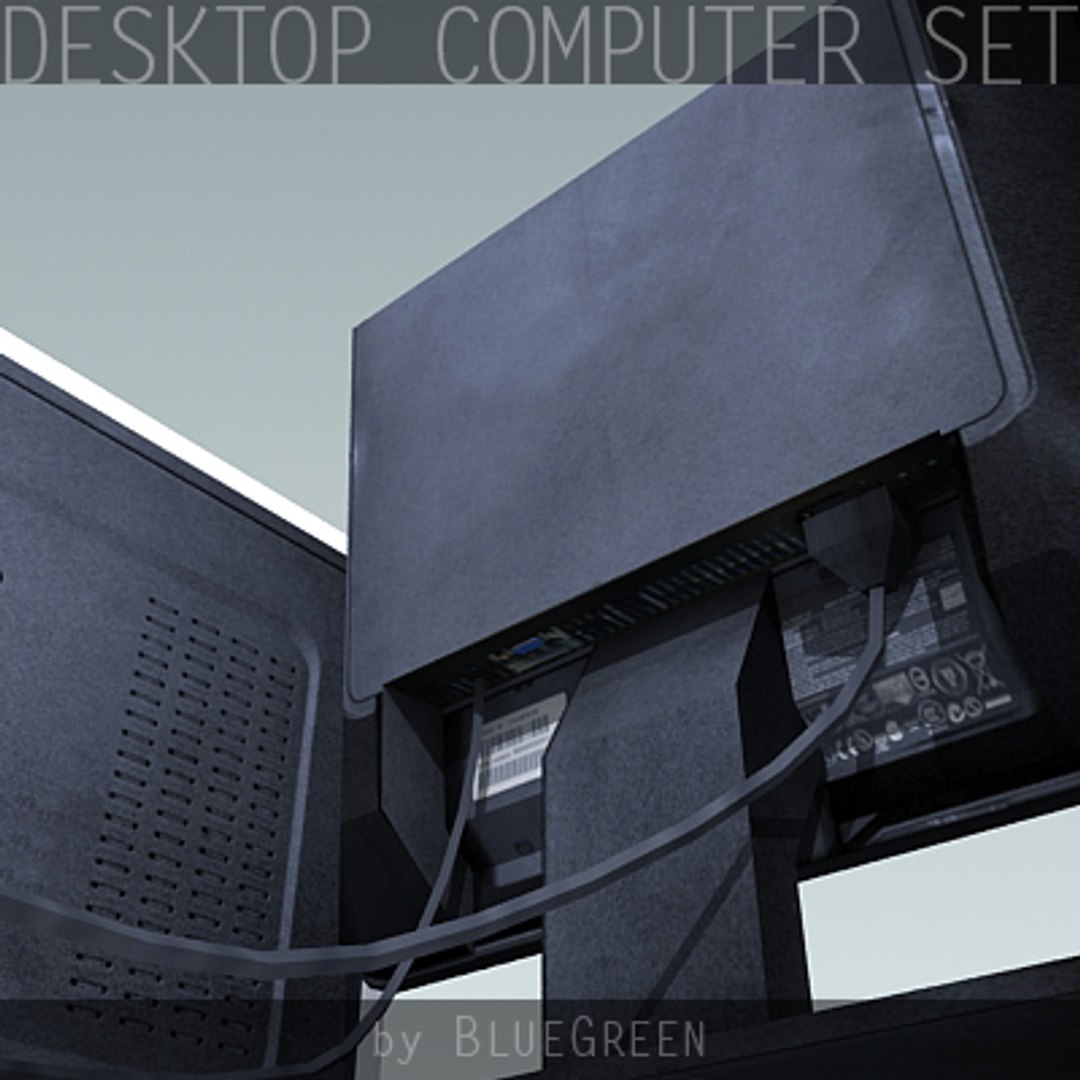 3d Desktop Computer Set