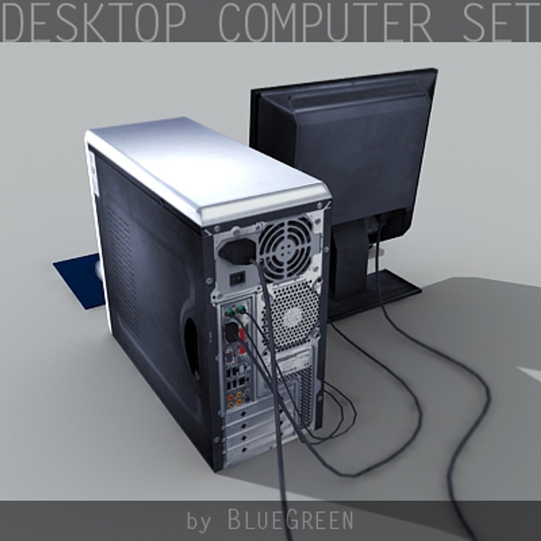 3d Desktop Computer Set