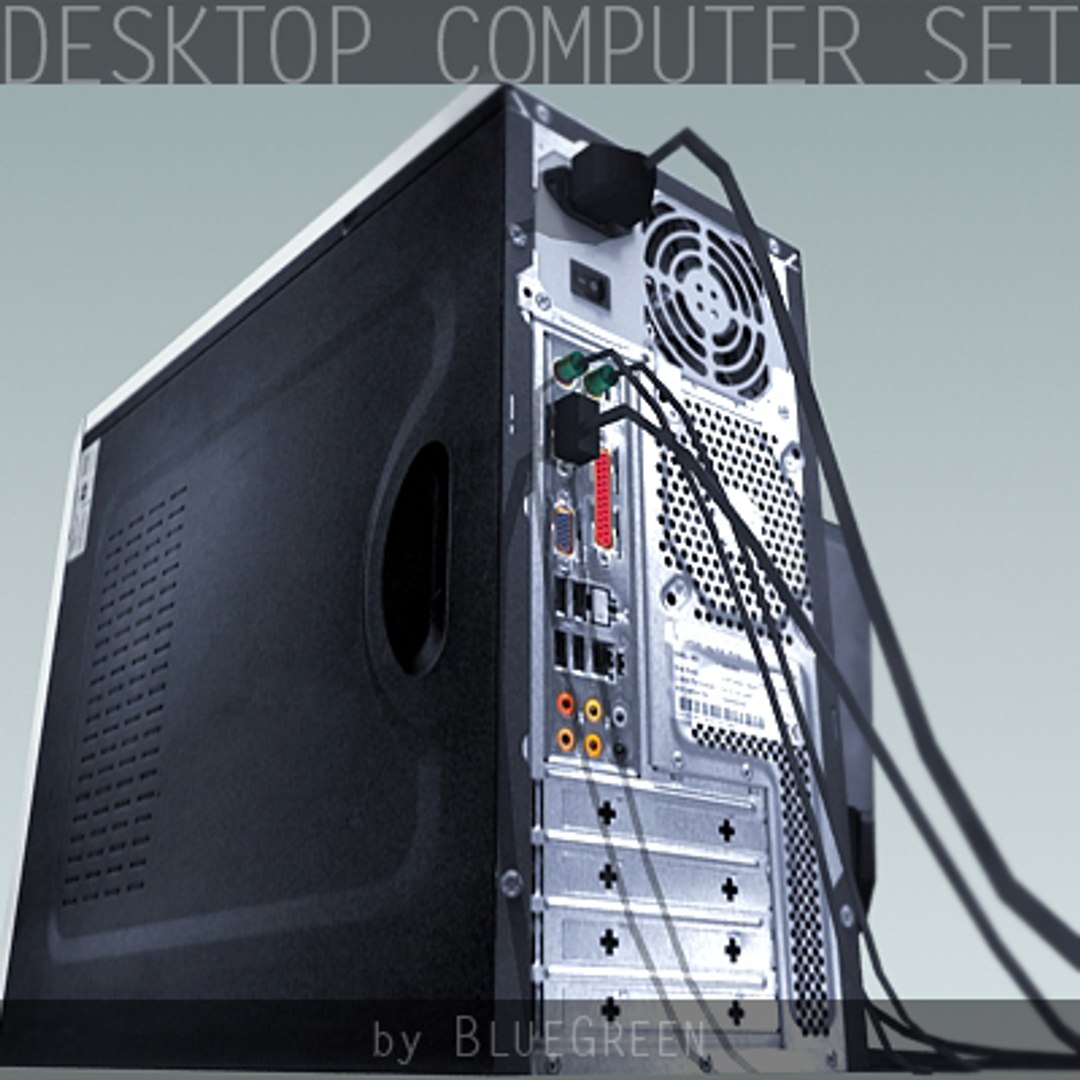 3d Desktop Computer Set