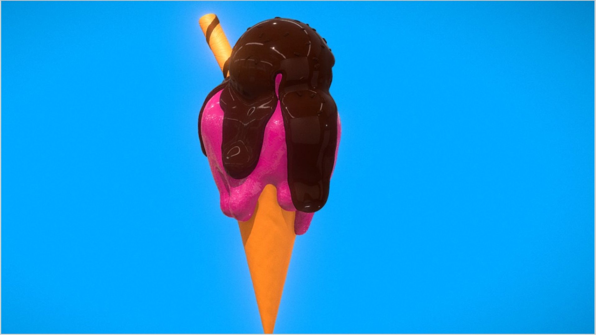 3D Cartoon Ice Cream model - TurboSquid 1754427