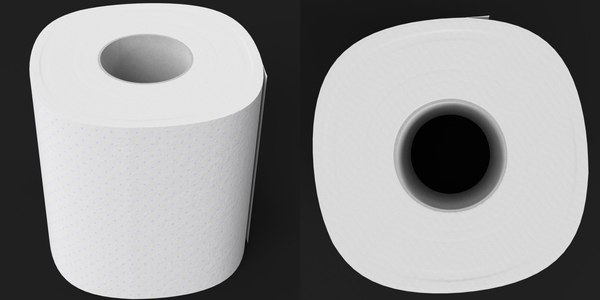 Toilet paper 2 3D model - TurboSquid 1650494