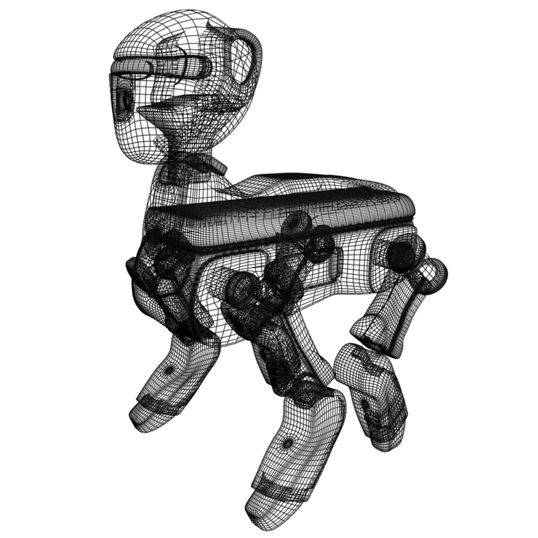 Robot Dog Modelled 3d Model