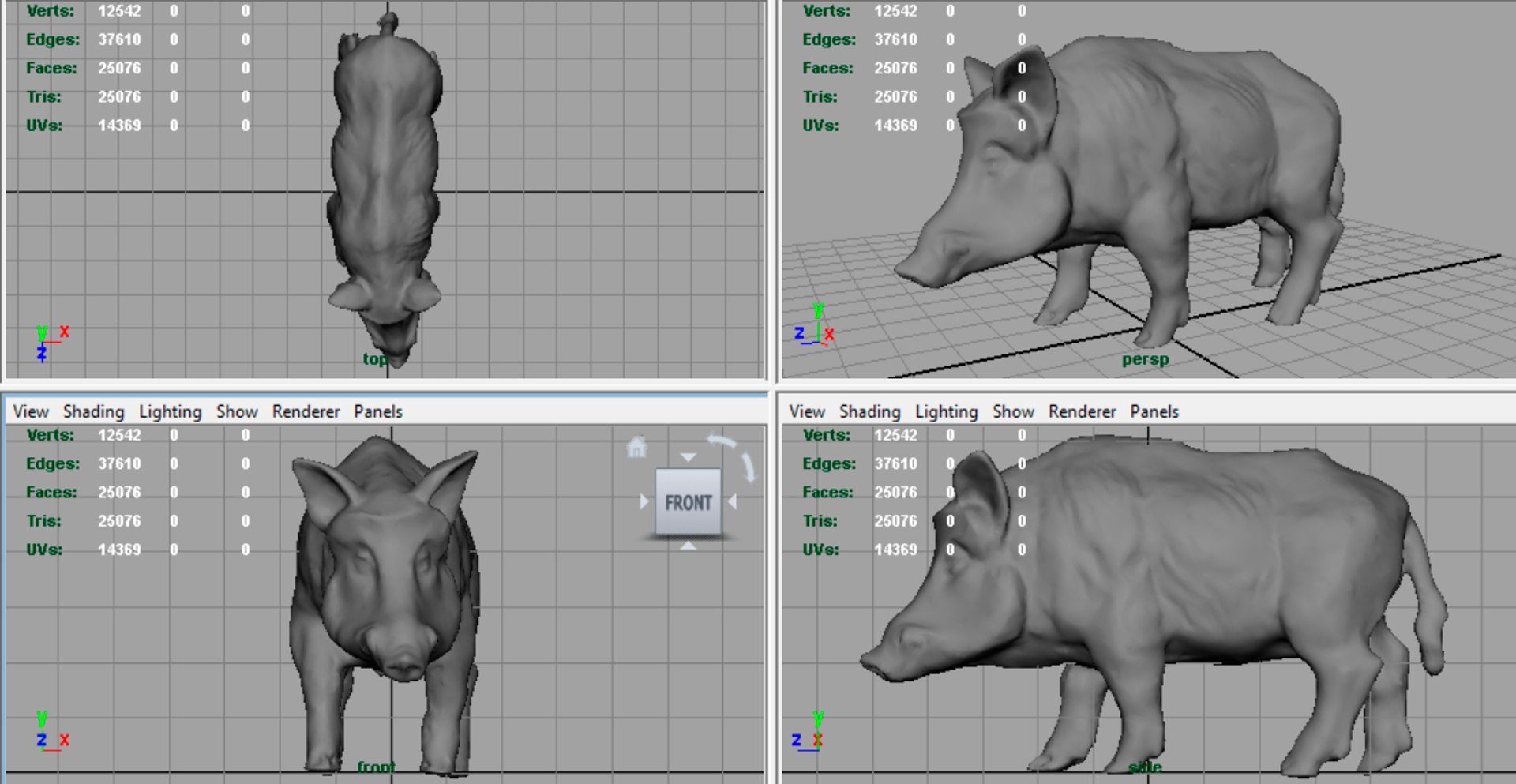 3D Wild Boar - TurboSquid 1170054