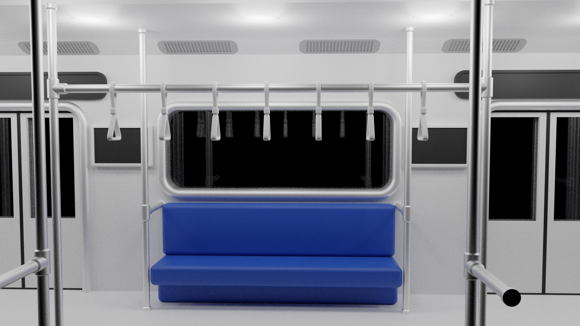 Cartoon Sci-Fi Subway Interior 3D Model - TurboSquid 1942598