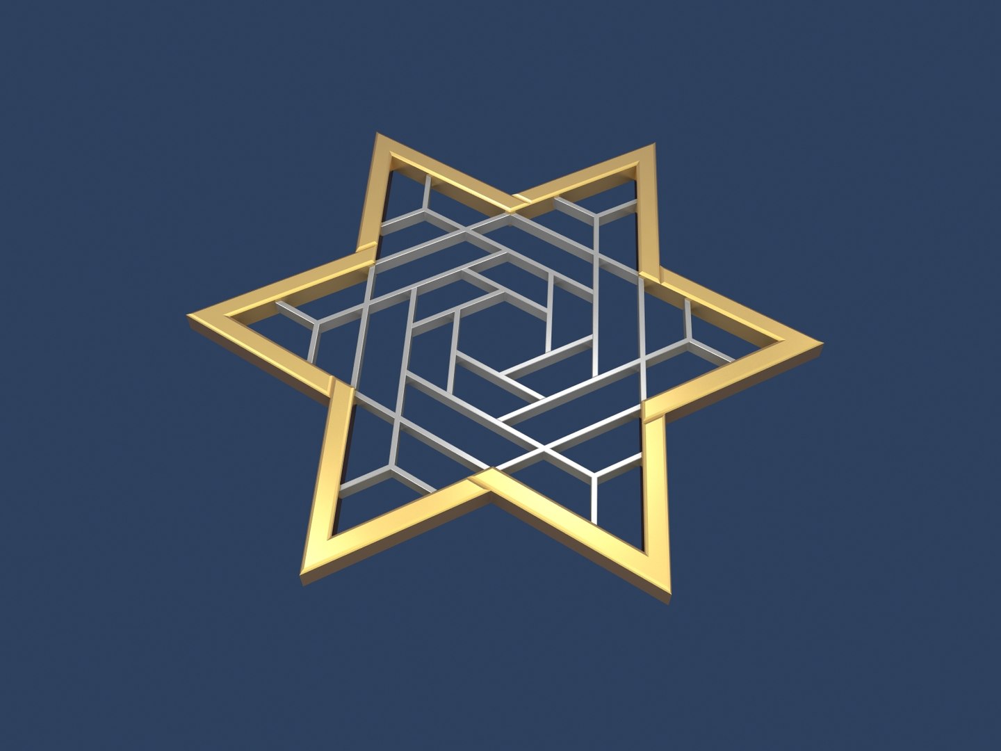 Star David 3D Model - TurboSquid 1429999