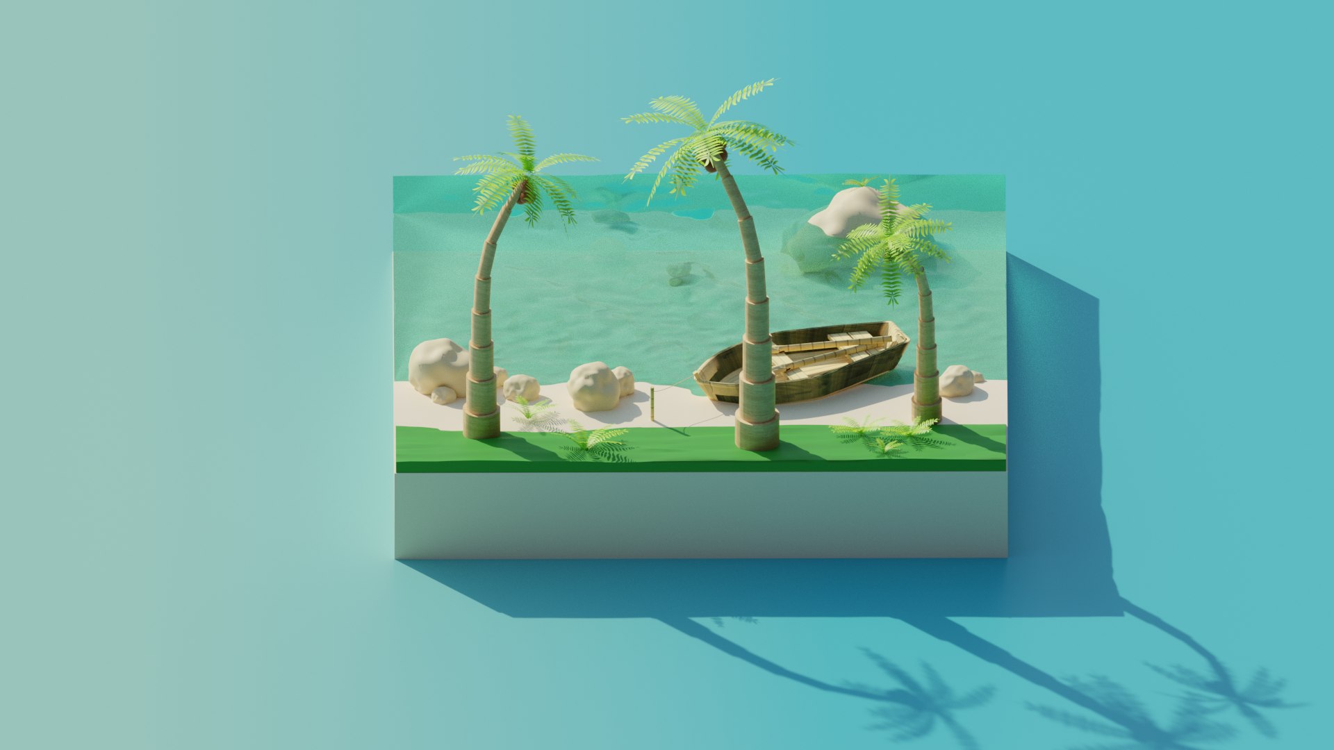 3D Tropical Island Model - TurboSquid 1918213