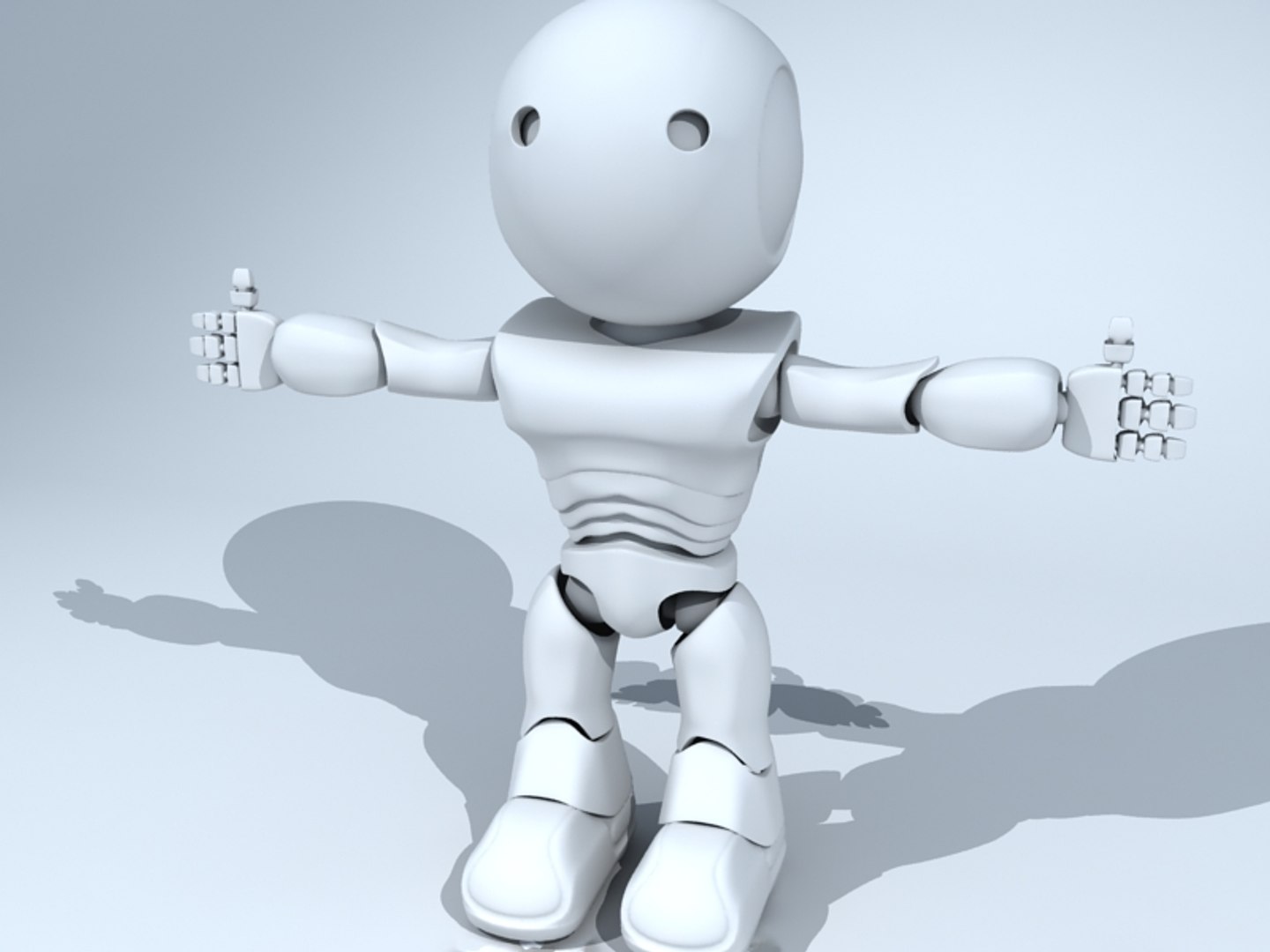 Robot Rigged 3d Model