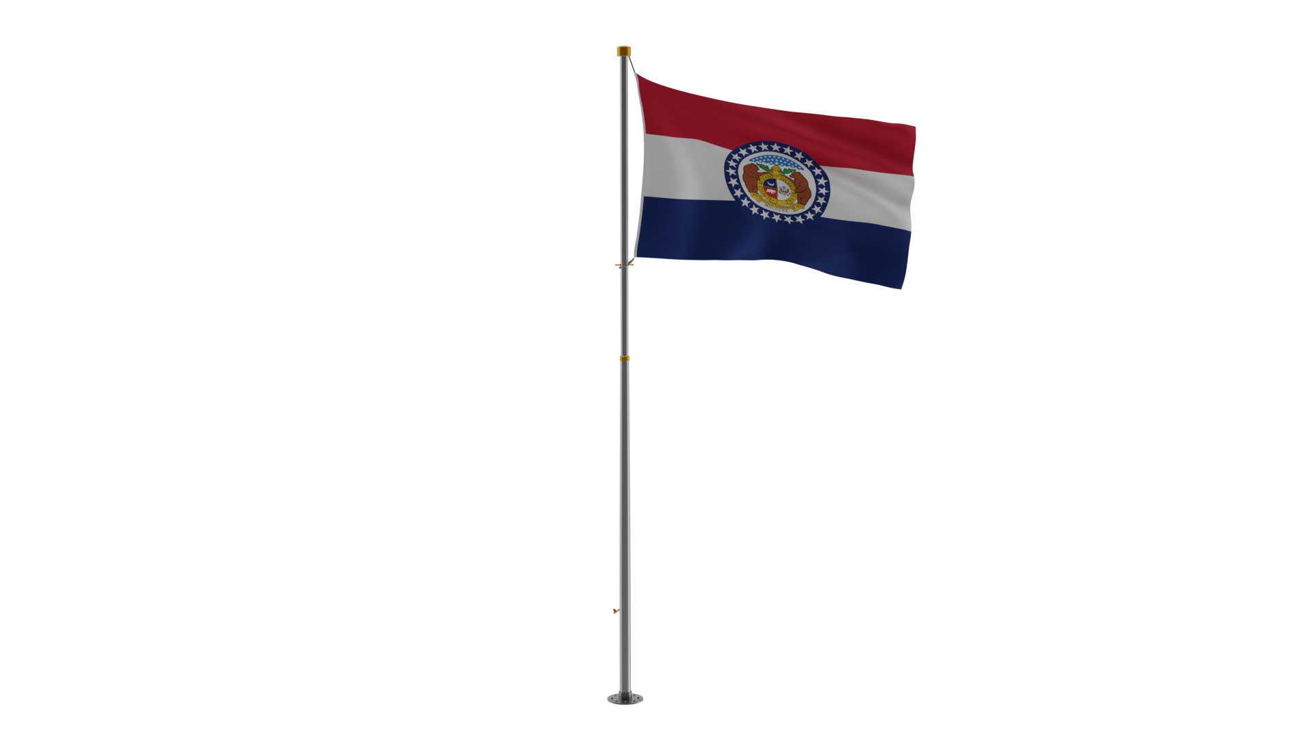 Pole Flag Missouri Model - TurboSquid 2289692
