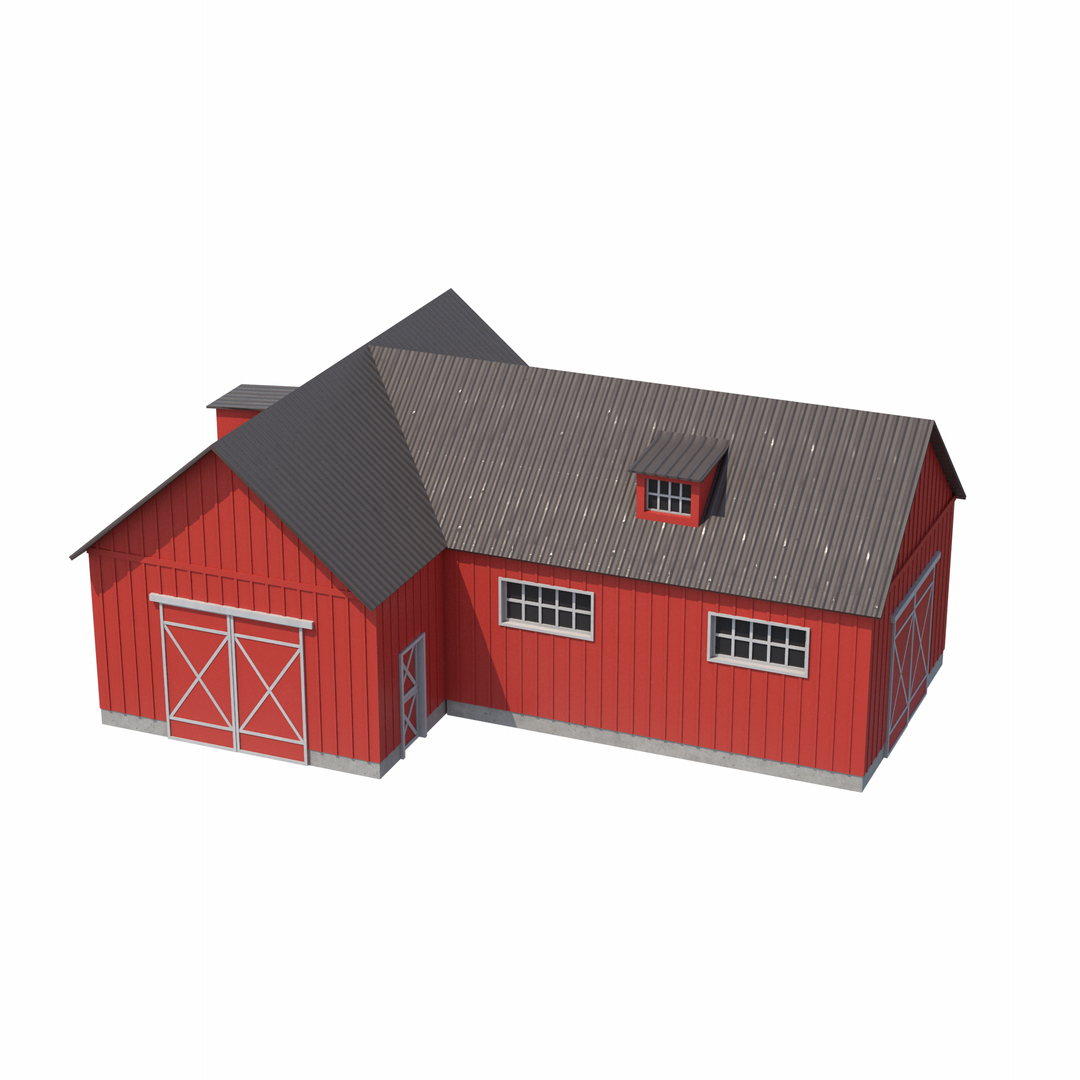 Farm Building Barn Model - TurboSquid 2283979