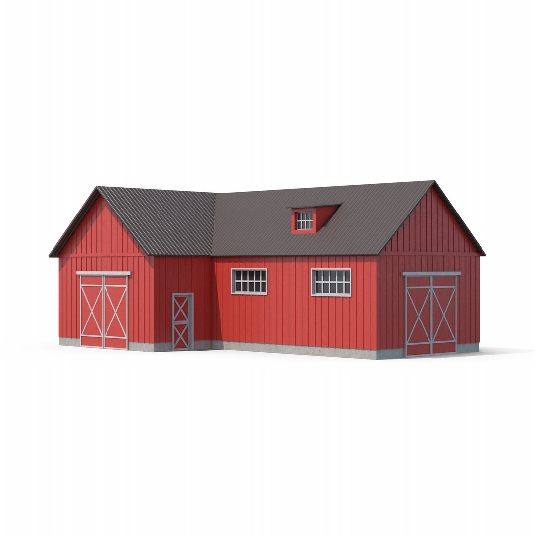 Farm Building Barn Model - TurboSquid 2283979