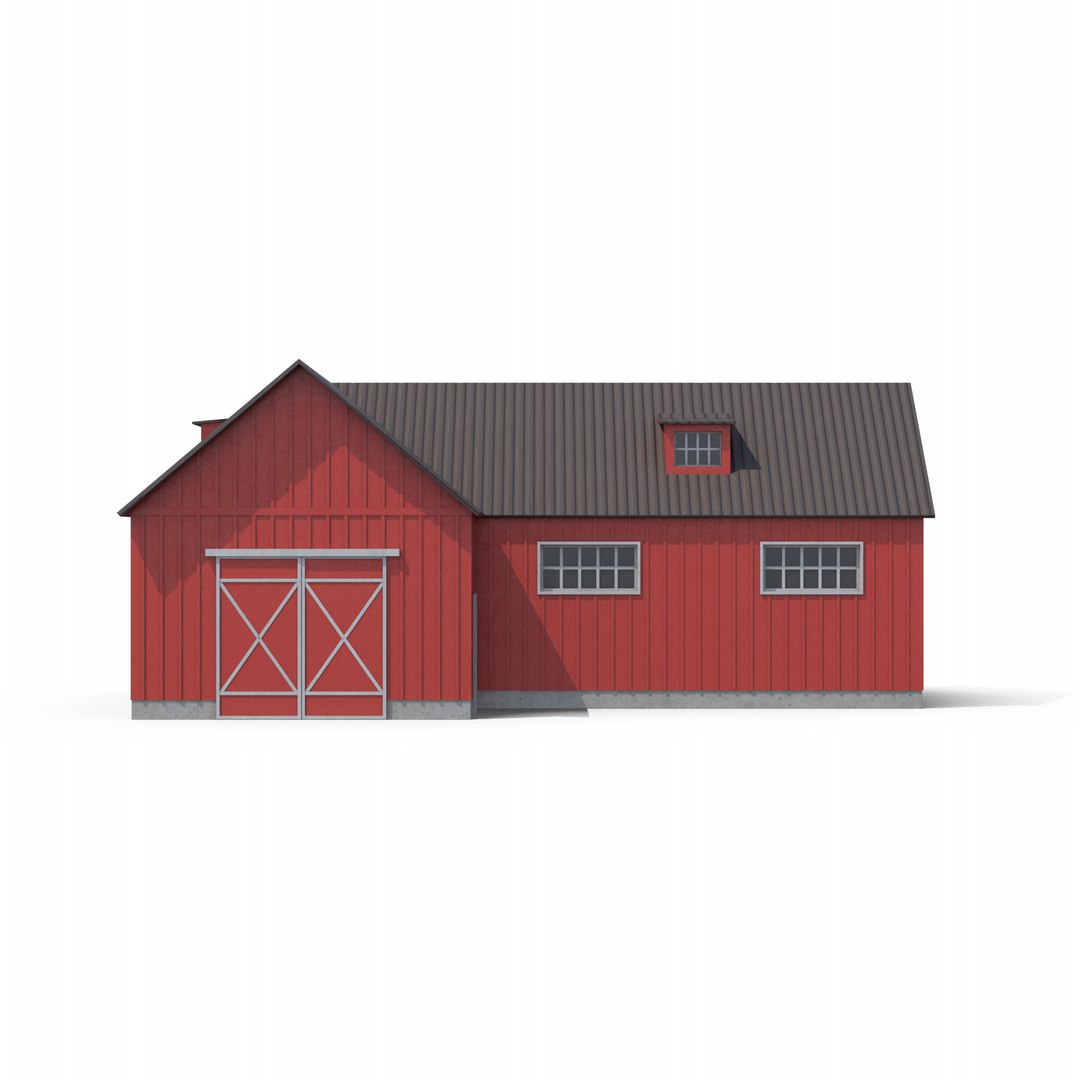 Farm Building Barn Model - TurboSquid 2283979