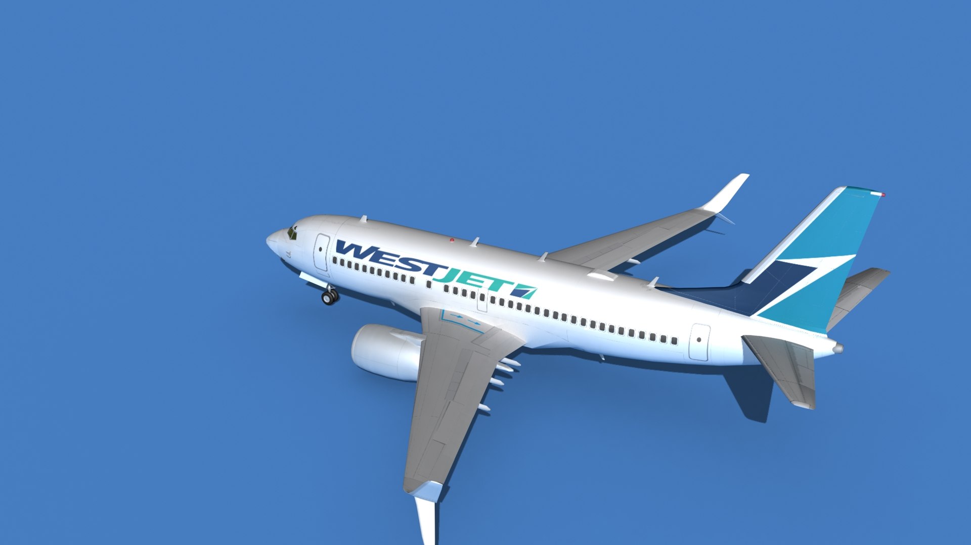 Boeing 737 Max 7 West Jet 3D Model - TurboSquid 1762638