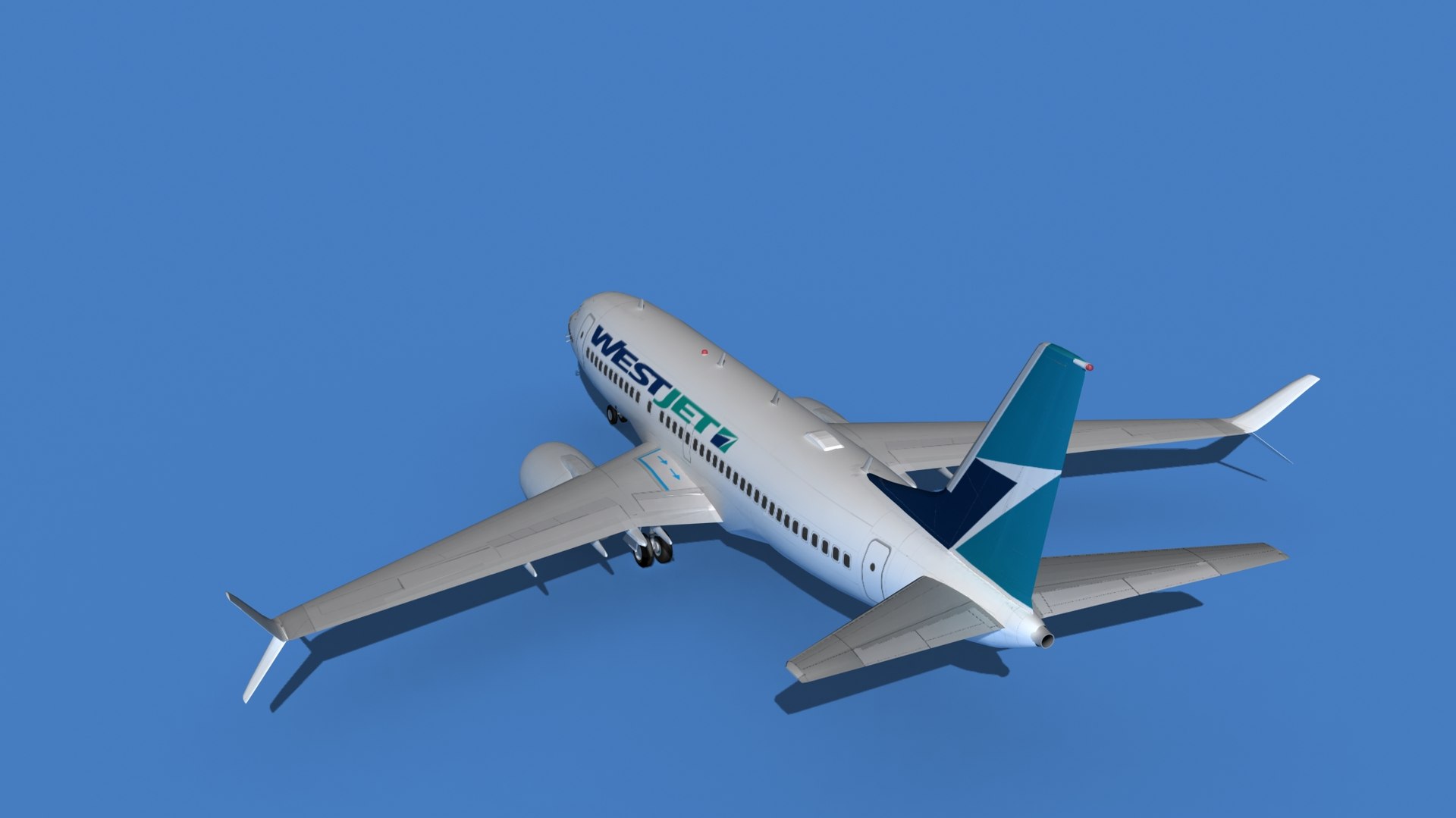Boeing 737 Max 7 West Jet 3D Model - TurboSquid 1762638