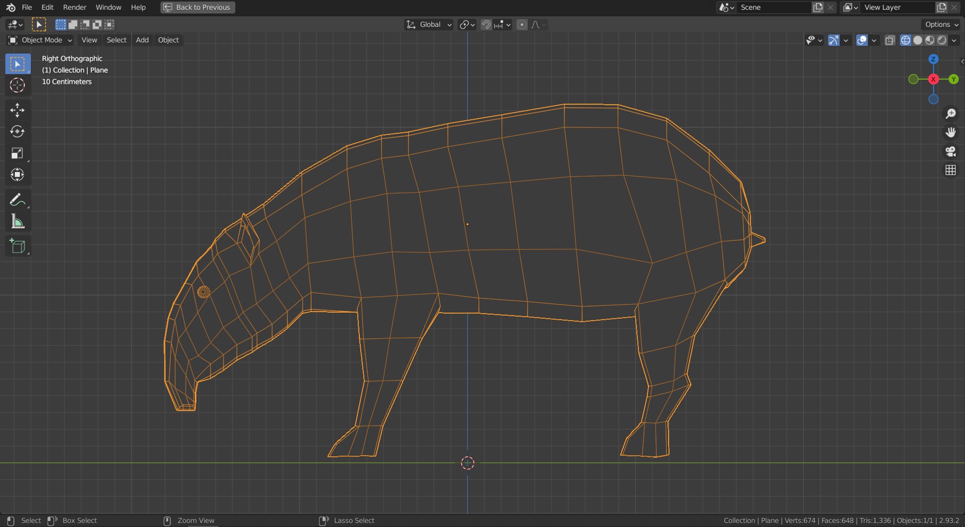 Low-poly Tapir 3D Model - TurboSquid 1814894