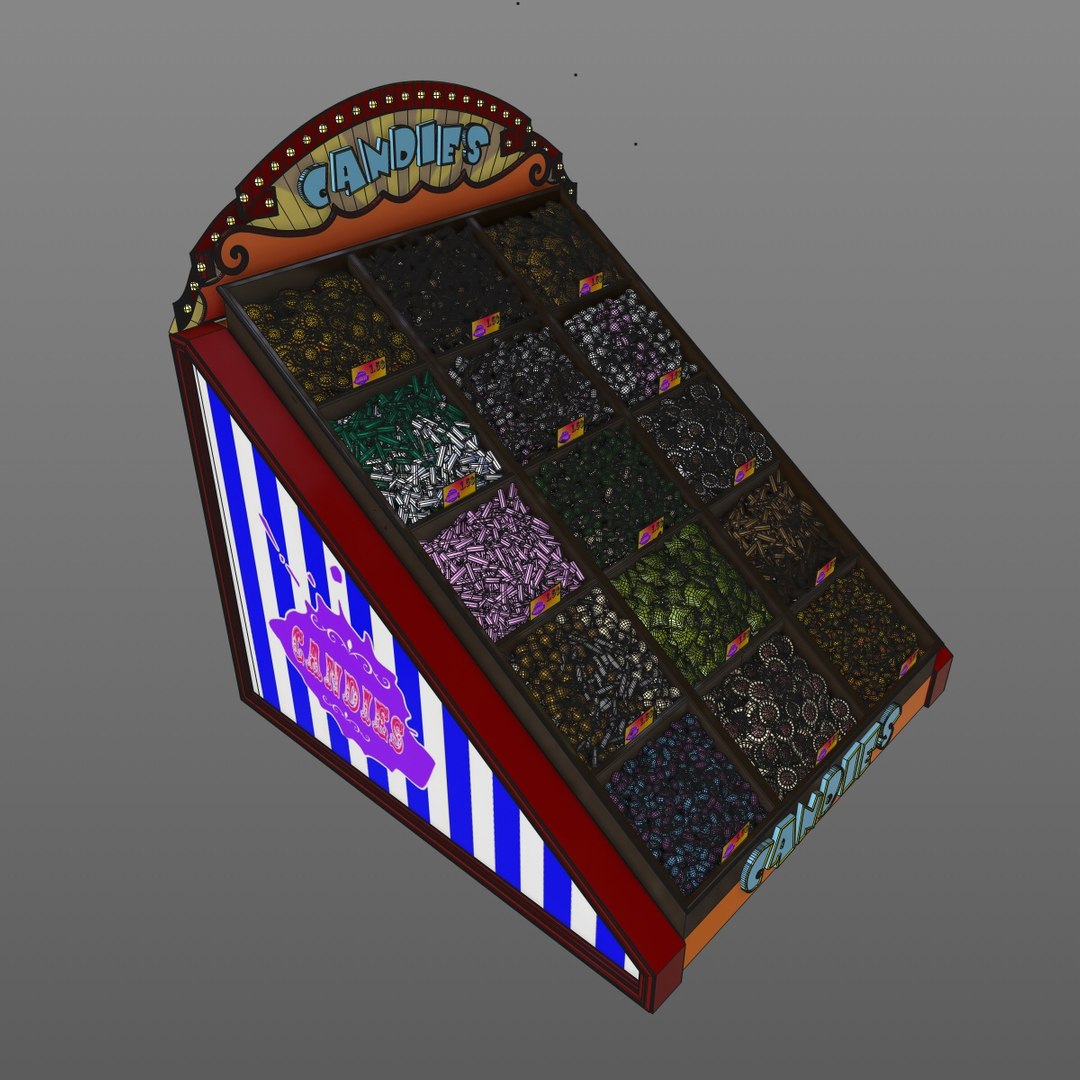 3D Counter Candies Model - TurboSquid 1371035