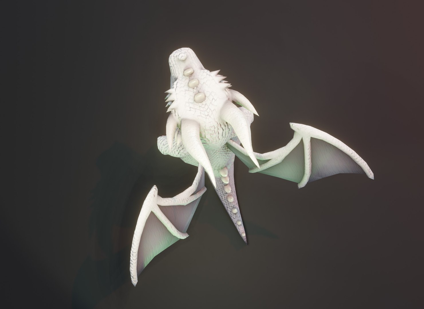 Cartoon White Dragon Rigged Low-poly 3D Model Model - TurboSquid 2161080