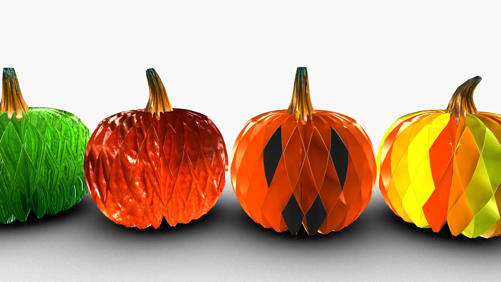 Paper Pumpkin 3D Model - TurboSquid 2294541