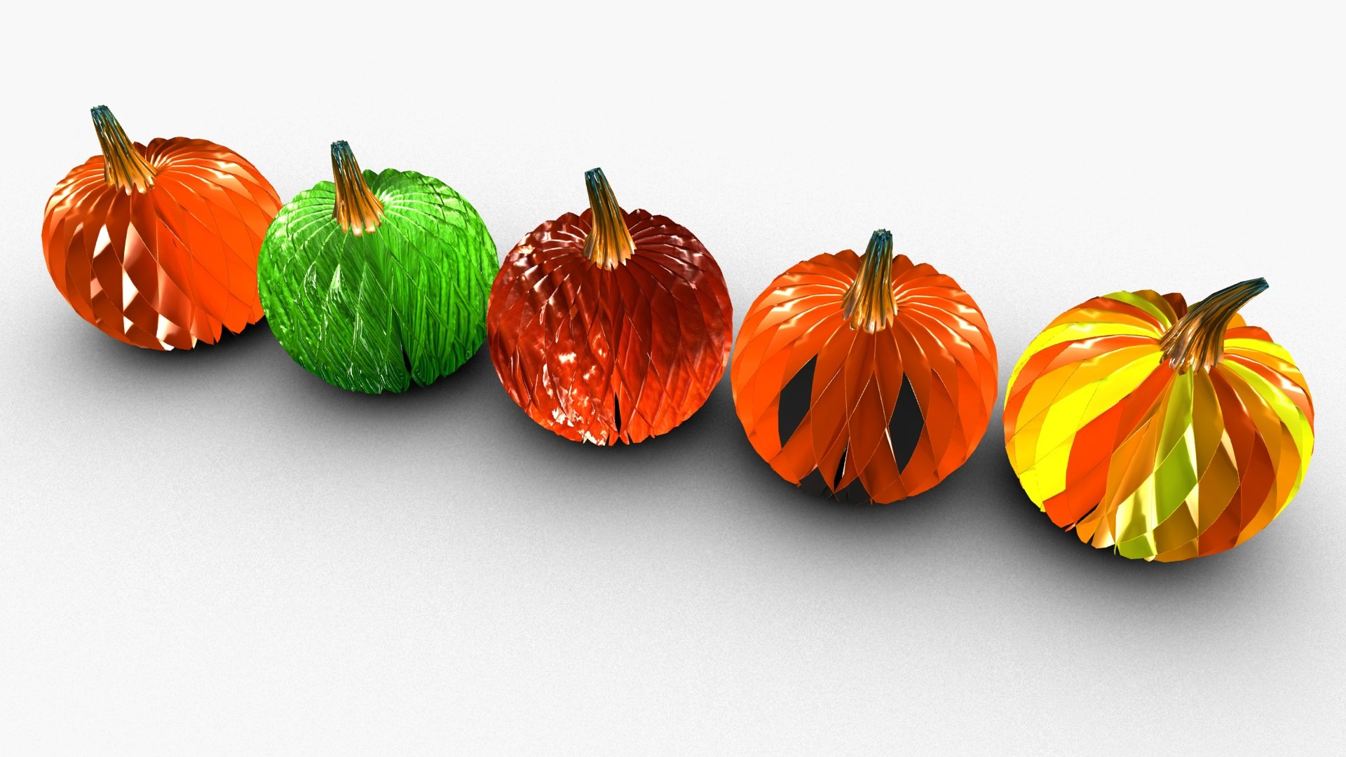 Paper Pumpkin 3D Model - TurboSquid 2294541