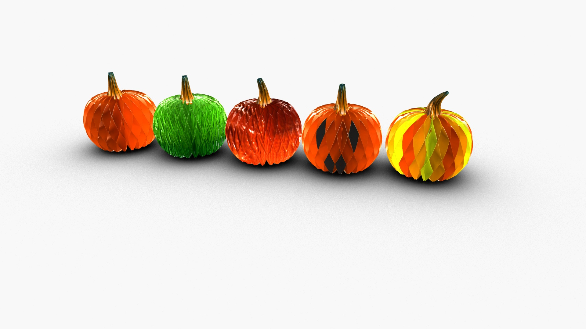 Paper Pumpkin 3D Model - TurboSquid 2294541