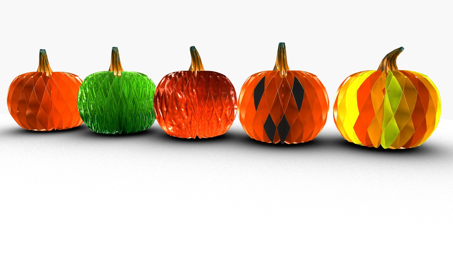 Paper Pumpkin 3D Model - TurboSquid 2294541