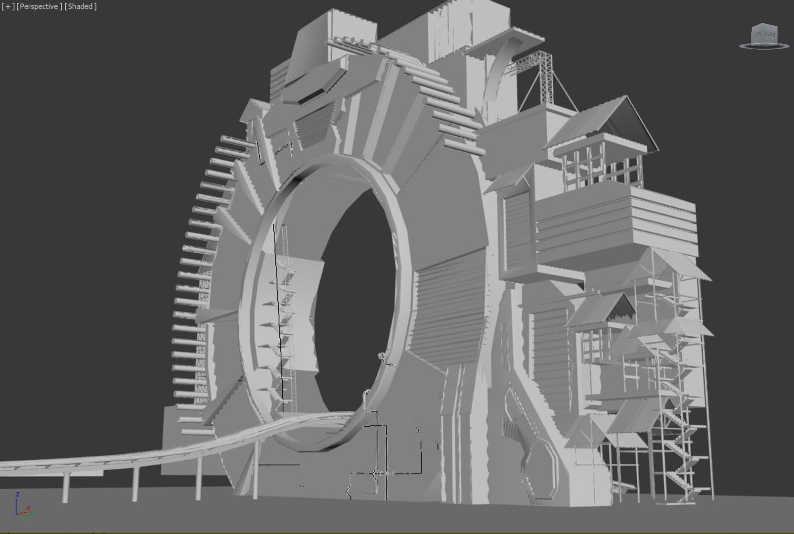 3D Model Sci-fi City Architectural - TurboSquid 1351073