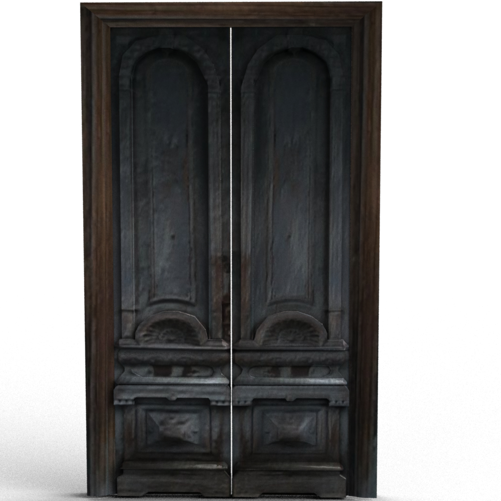 3d model low-poly doors