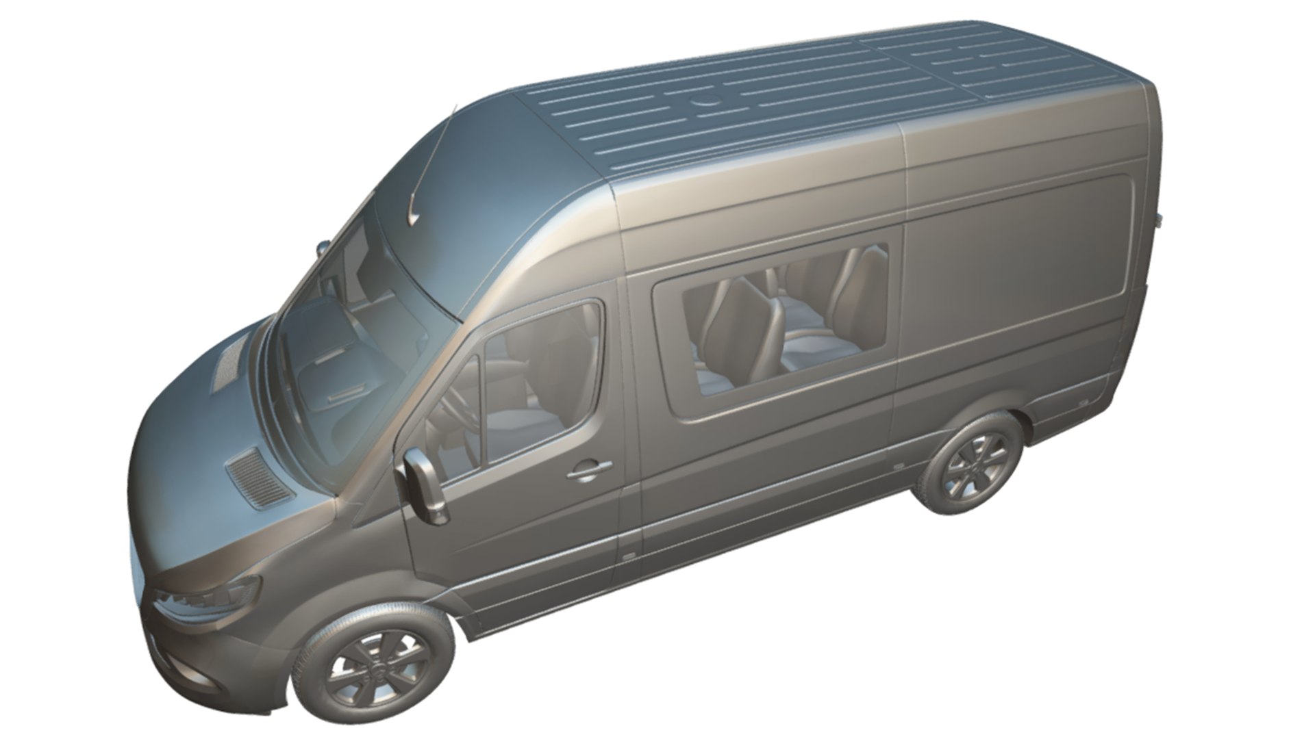 3D New Mercedes-Benz Sprinter Crew Van L2 H2 Model - TurboSquid 2260270