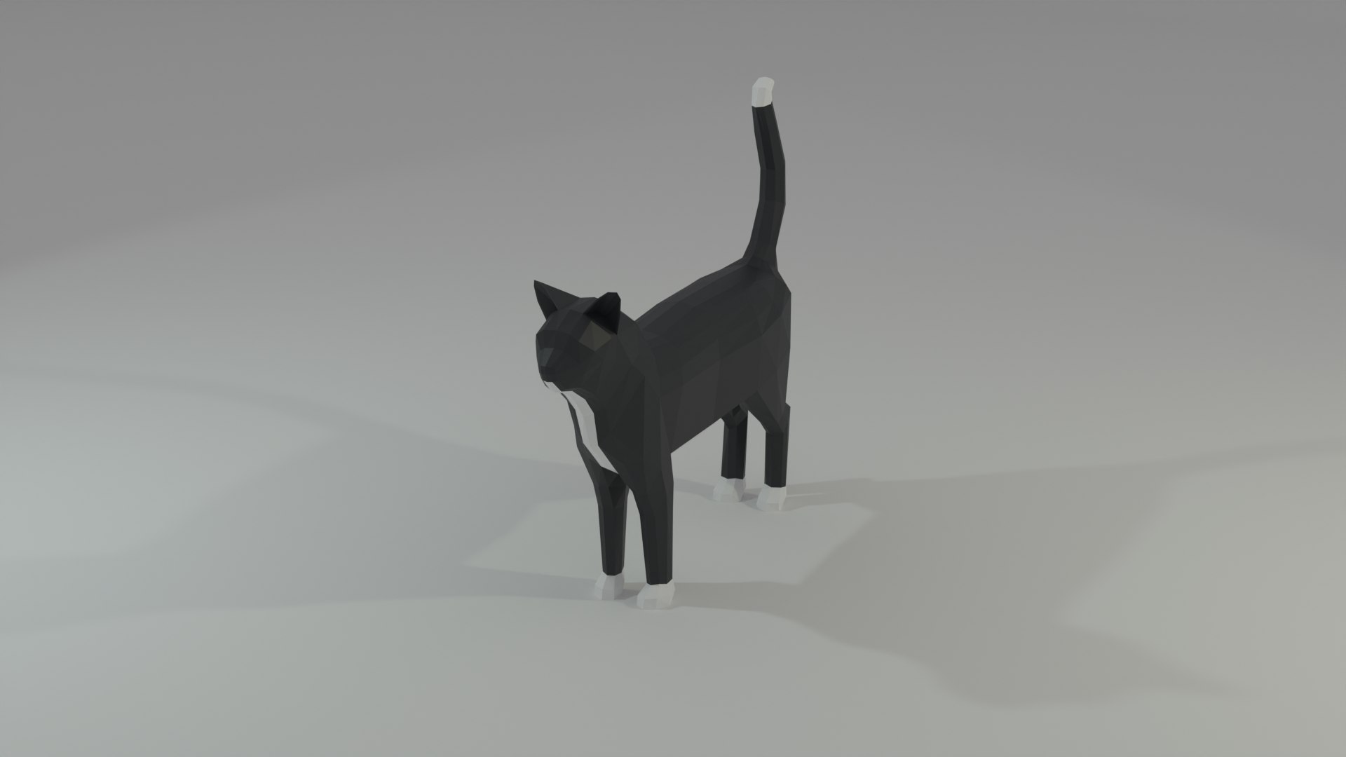 3D Low Poly Cat - TurboSquid 1990338