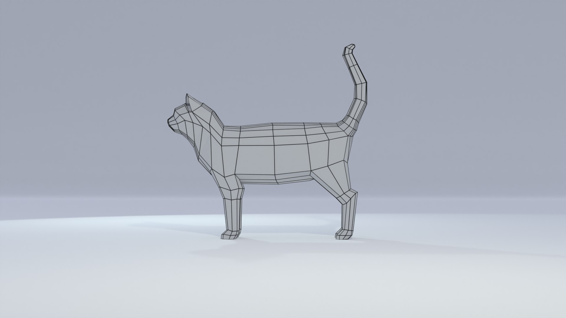 3D Low Poly Cat - TurboSquid 1990338