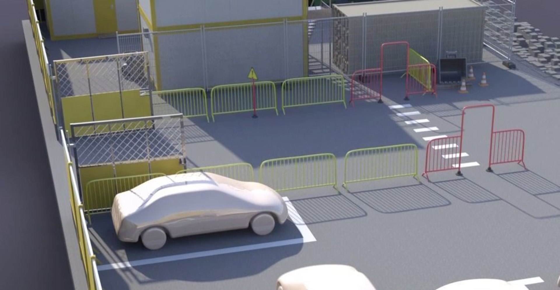 Yellow Barrier 3D Model - TurboSquid 1441021