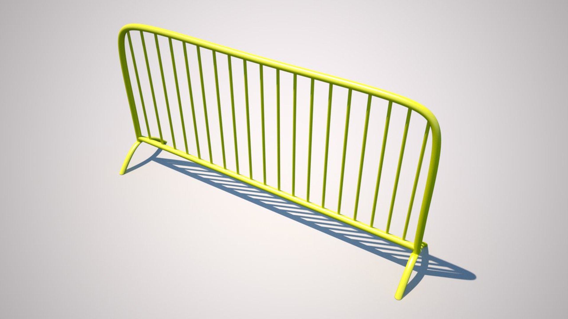 Yellow Barrier 3D Model - TurboSquid 1441021