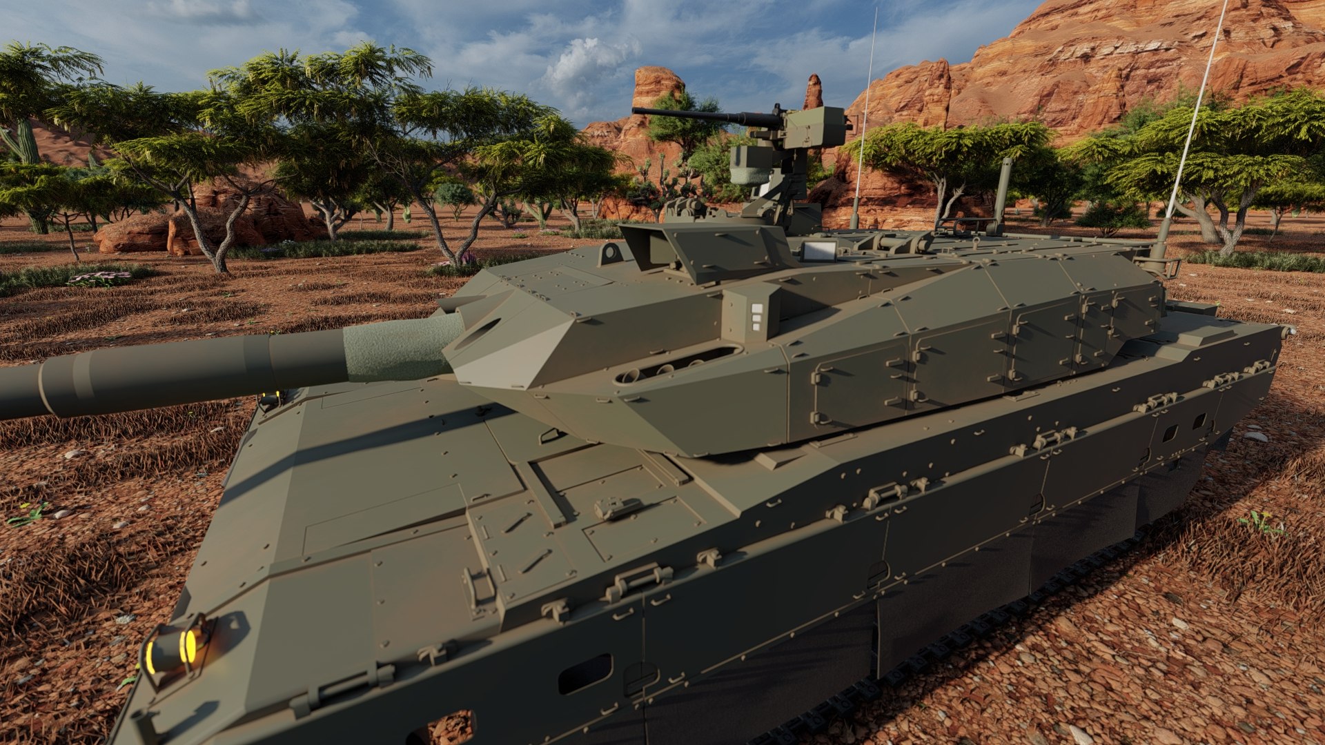 3D JAPANESE TYPE 10 TANK - TurboSquid 2278259