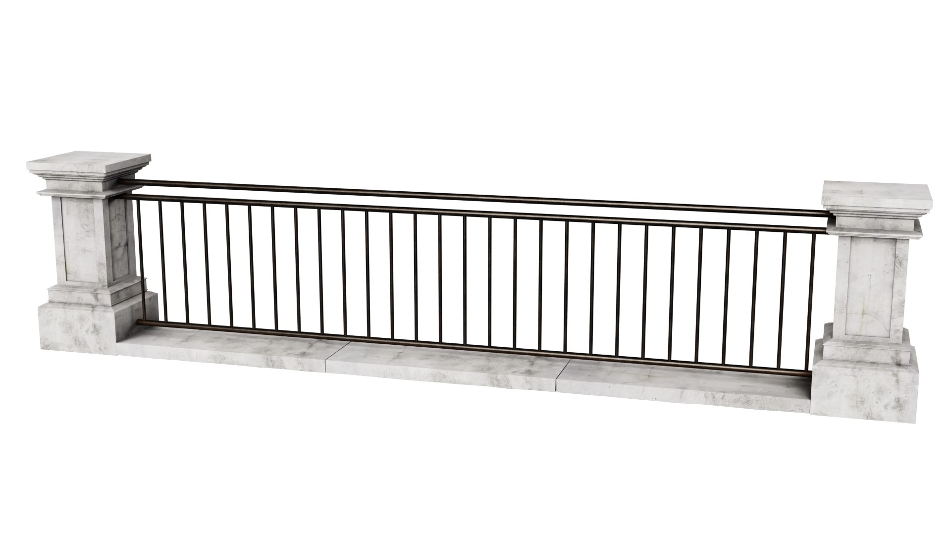 3D Metal Railing Model - TurboSquid 1646710