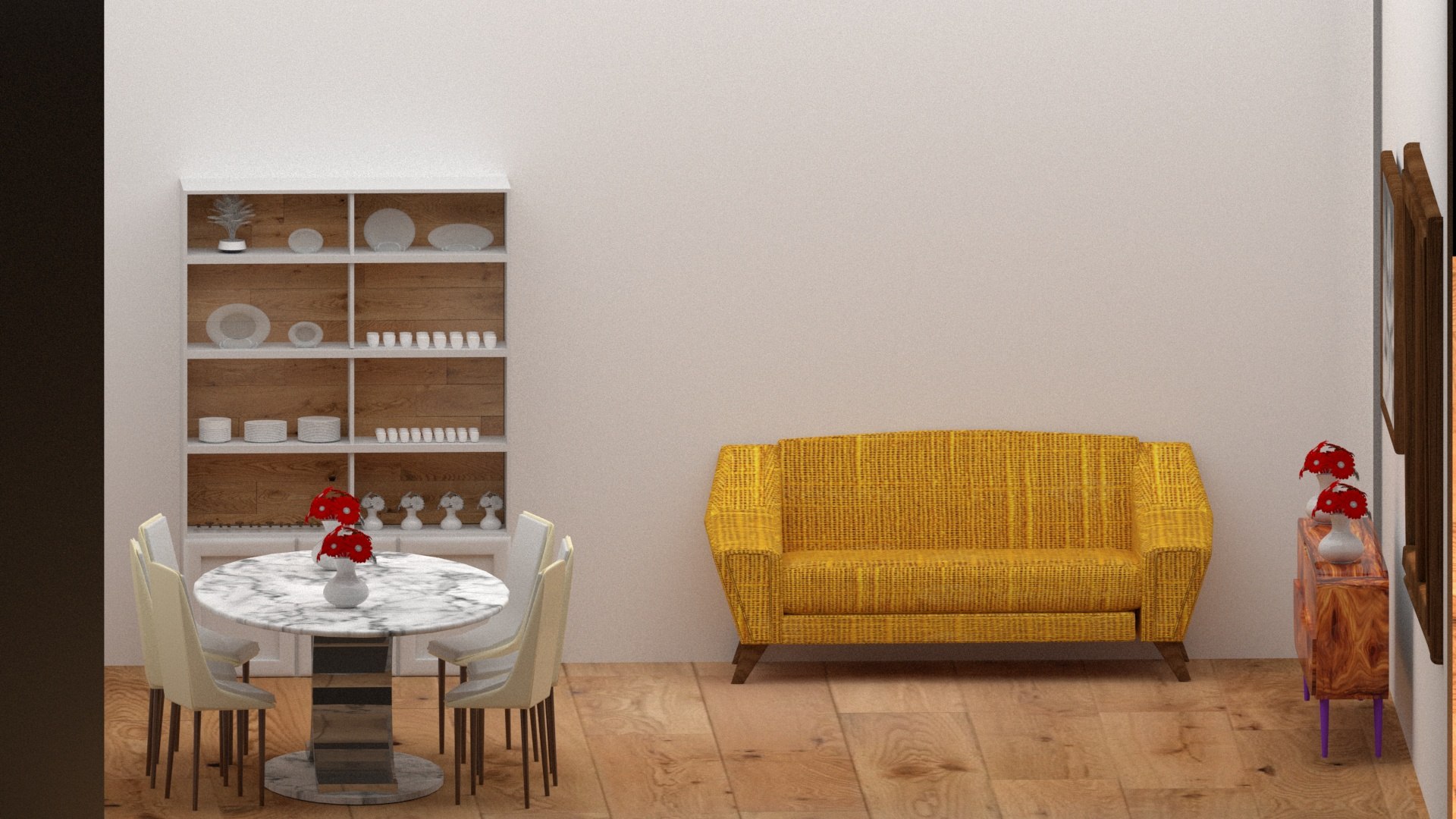 Modern Dining Room Interior Scene 3D Model - TurboSquid 2476998