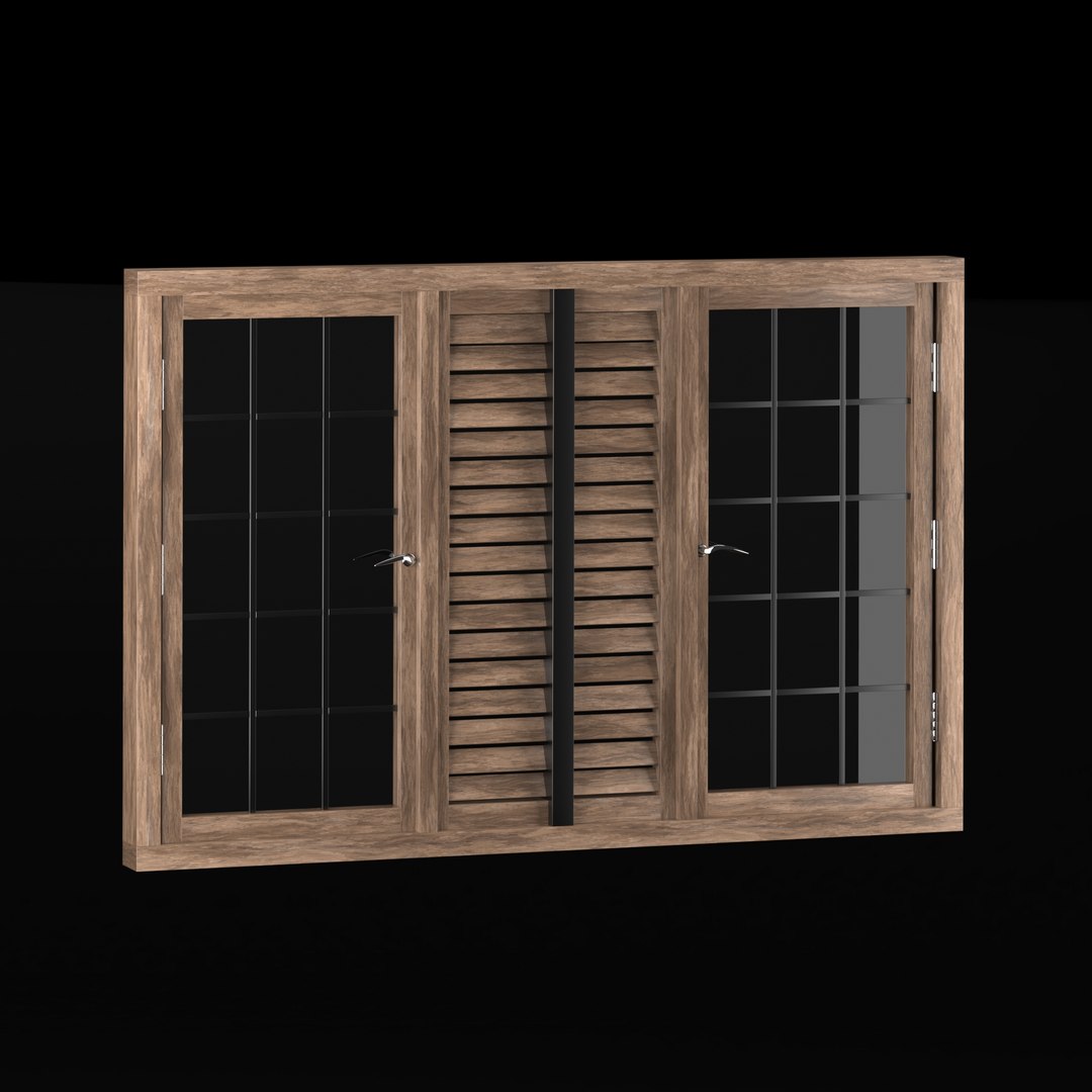 Wooden Windows 3D Model - TurboSquid 1817373