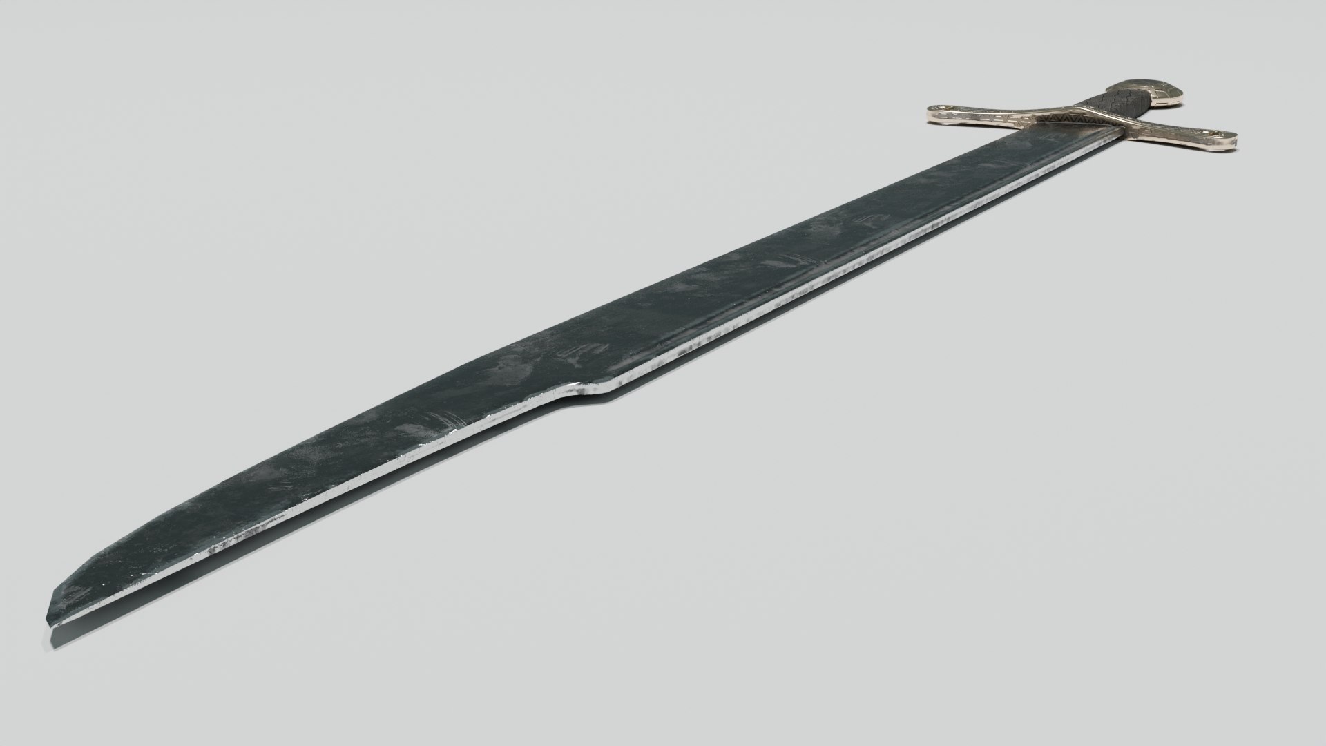 3D Model Falchion One-Handed Sword - TurboSquid 2130851