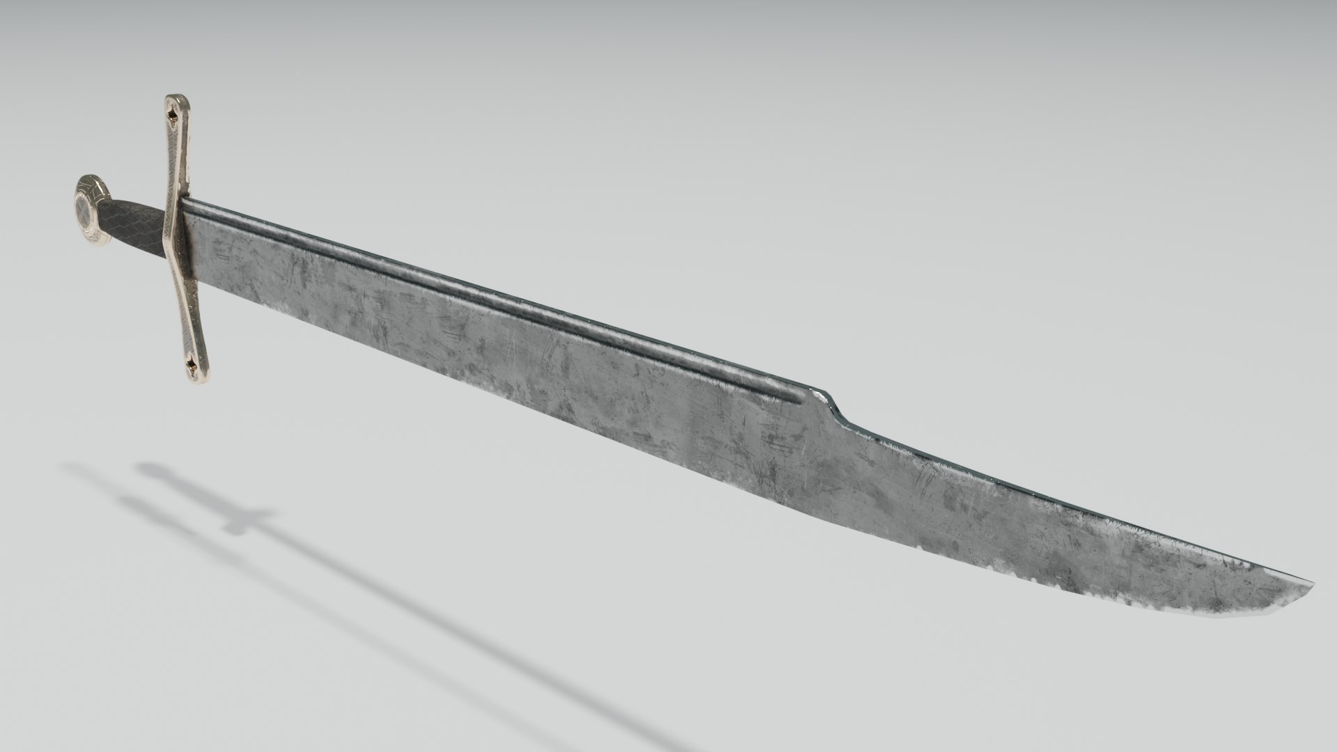 3D Model Falchion One-Handed Sword - TurboSquid 2130851