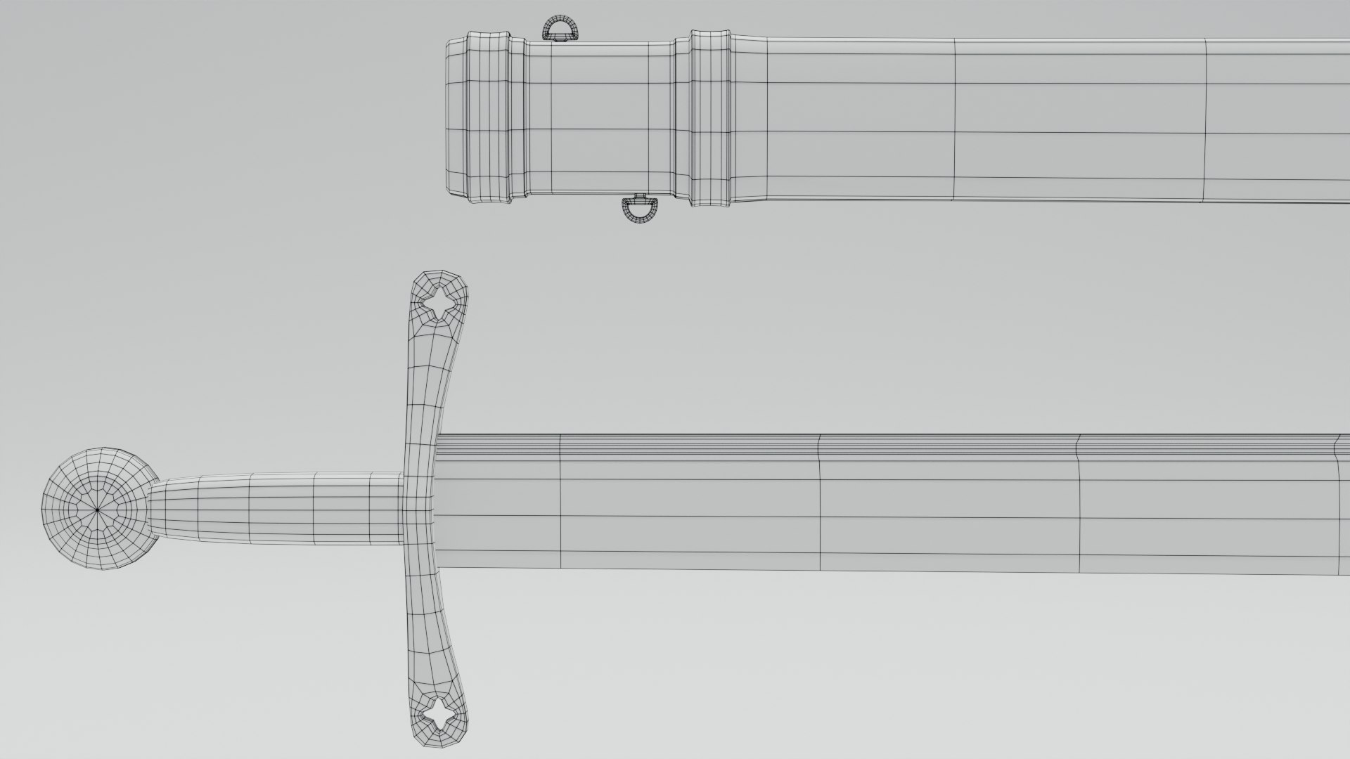 3D Model Falchion One-Handed Sword - TurboSquid 2130851