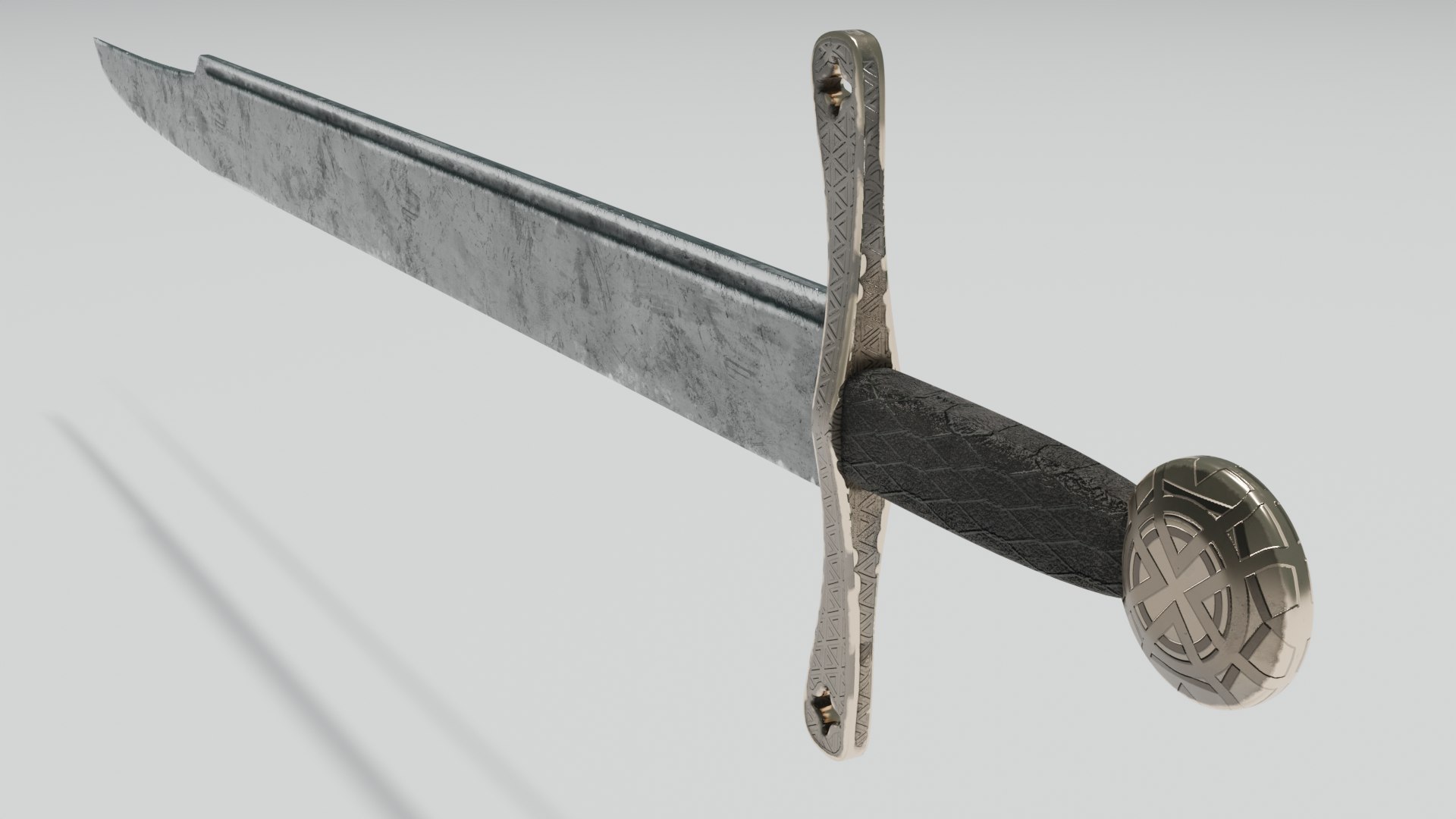 3D Model Falchion One-Handed Sword - TurboSquid 2130851