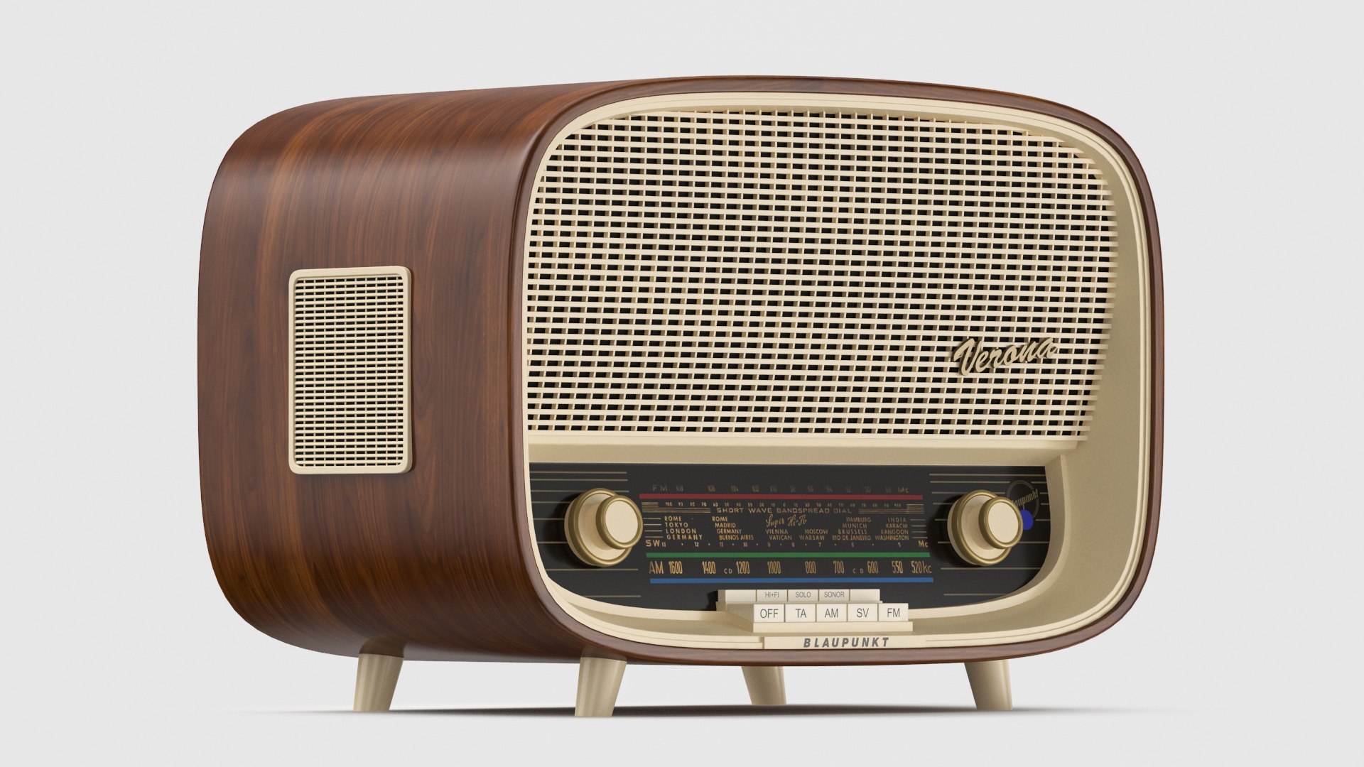 Retro Radio 3D Model - TurboSquid 2002079