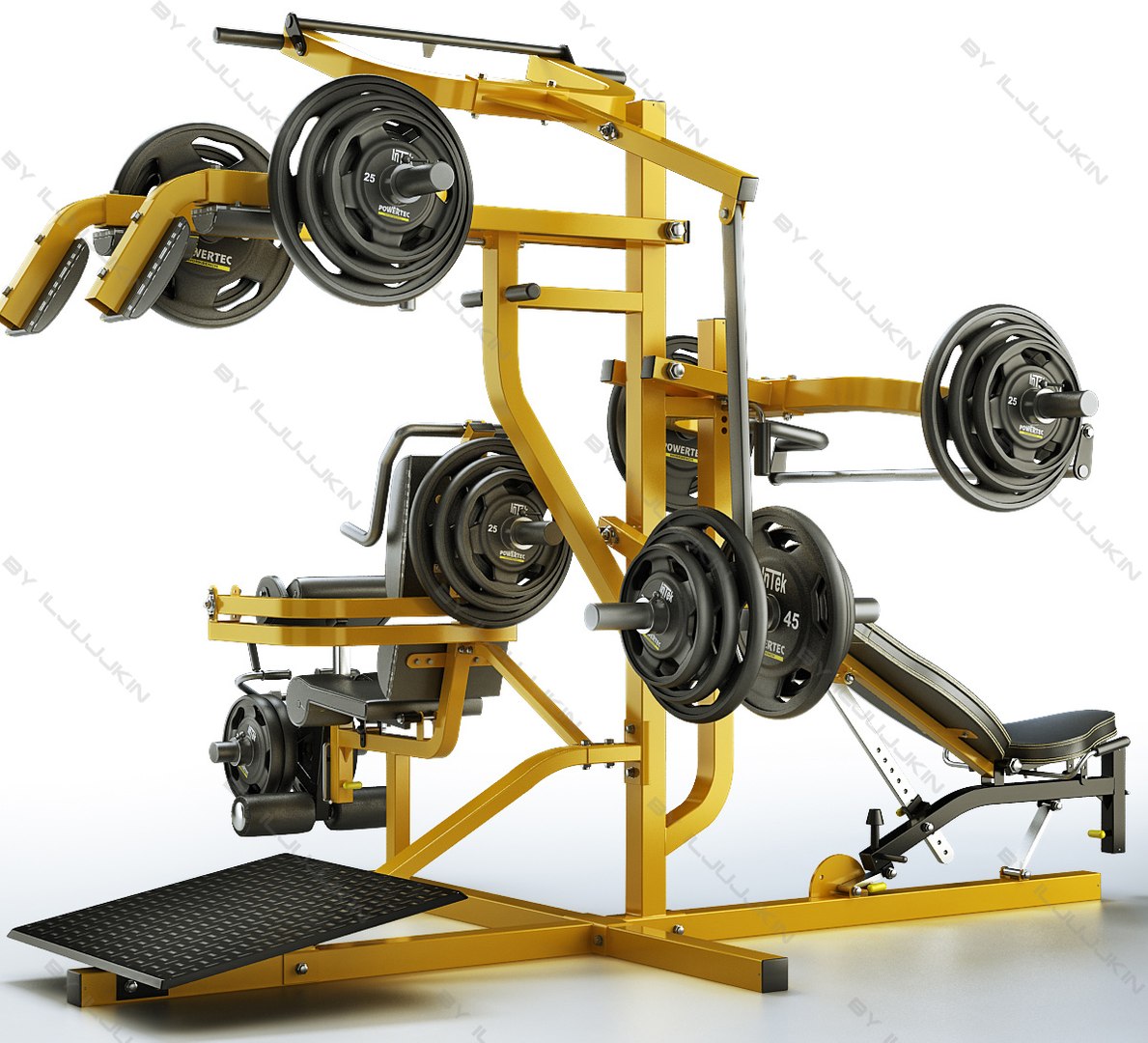 Powertec Wb-ms10 Workbench Multi 3d Model