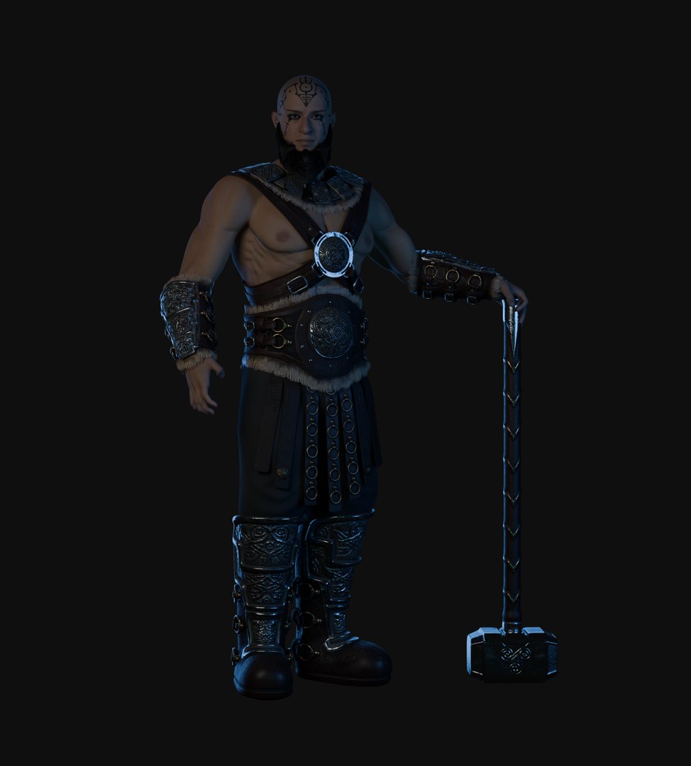 Barbarian 3D Model - TurboSquid 2390759