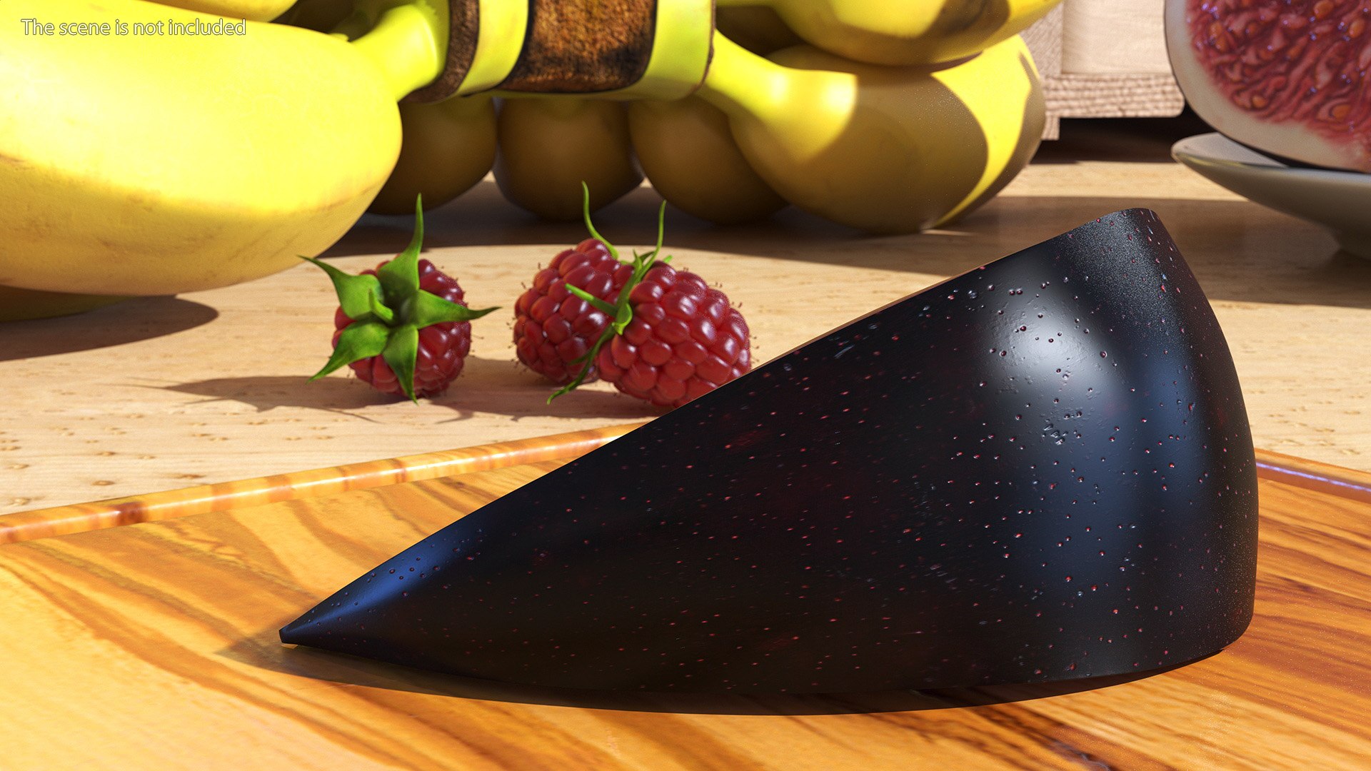 3D Model Ripe Plum Slice - TurboSquid 2146439
