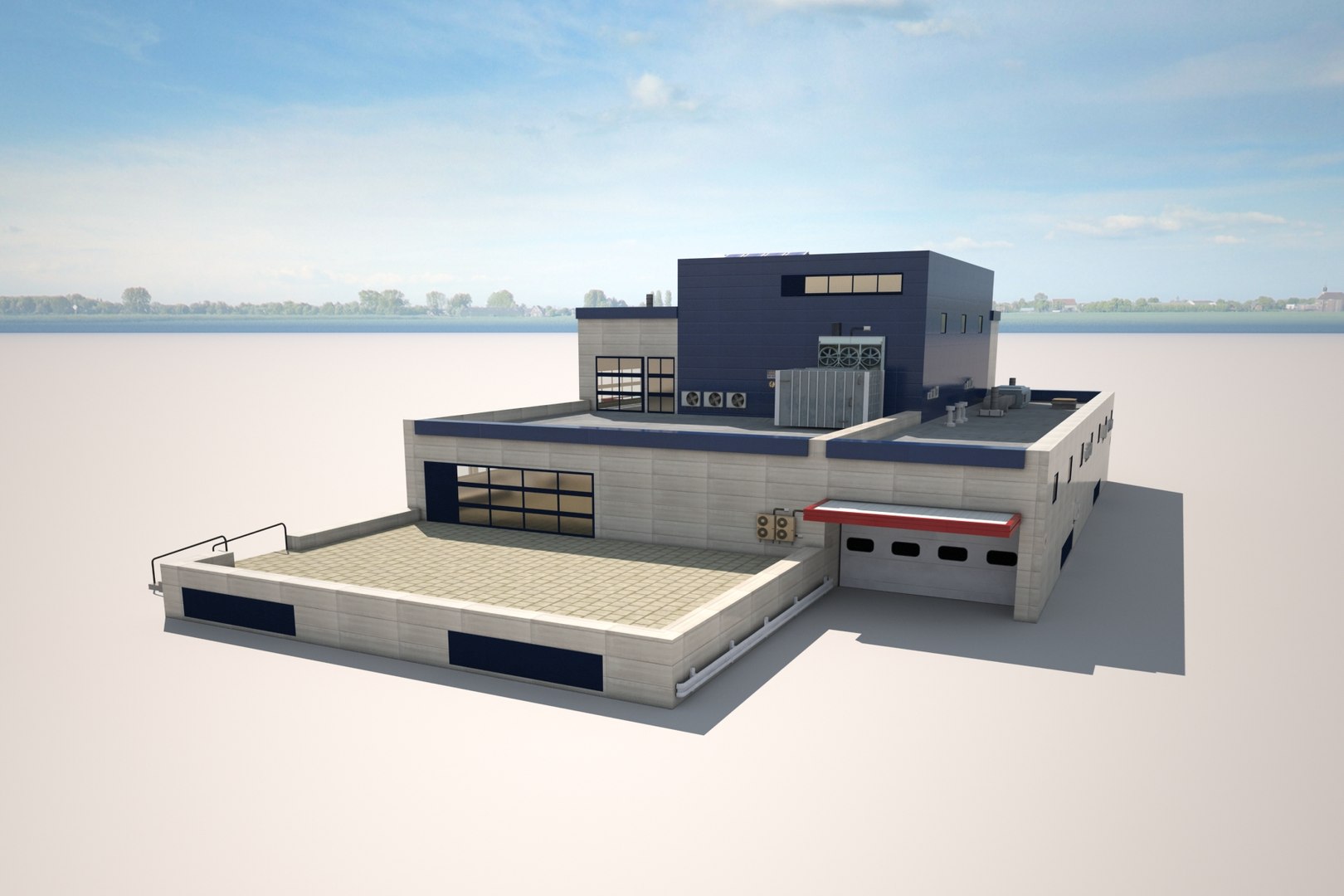 Police Station Model - TurboSquid 1213041