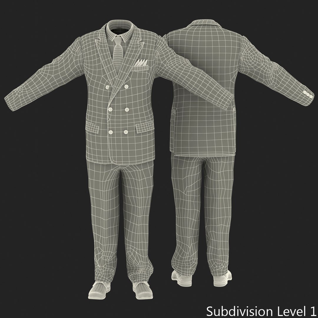 3d corporate suit modeled