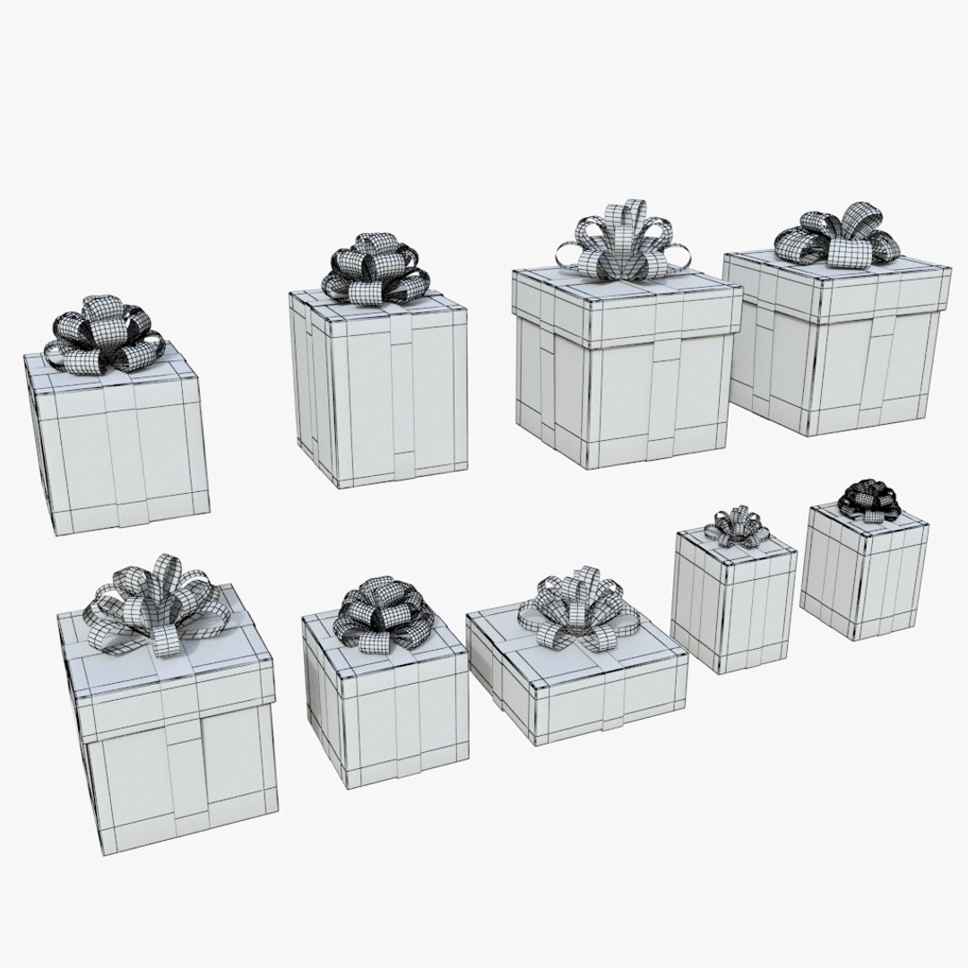 3d Christmas Boxes