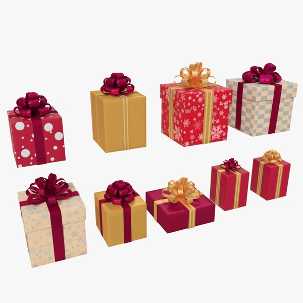 3d christmas boxes