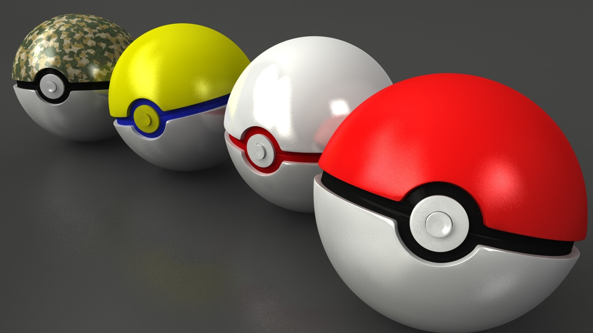 3d Pokeball Pokemon