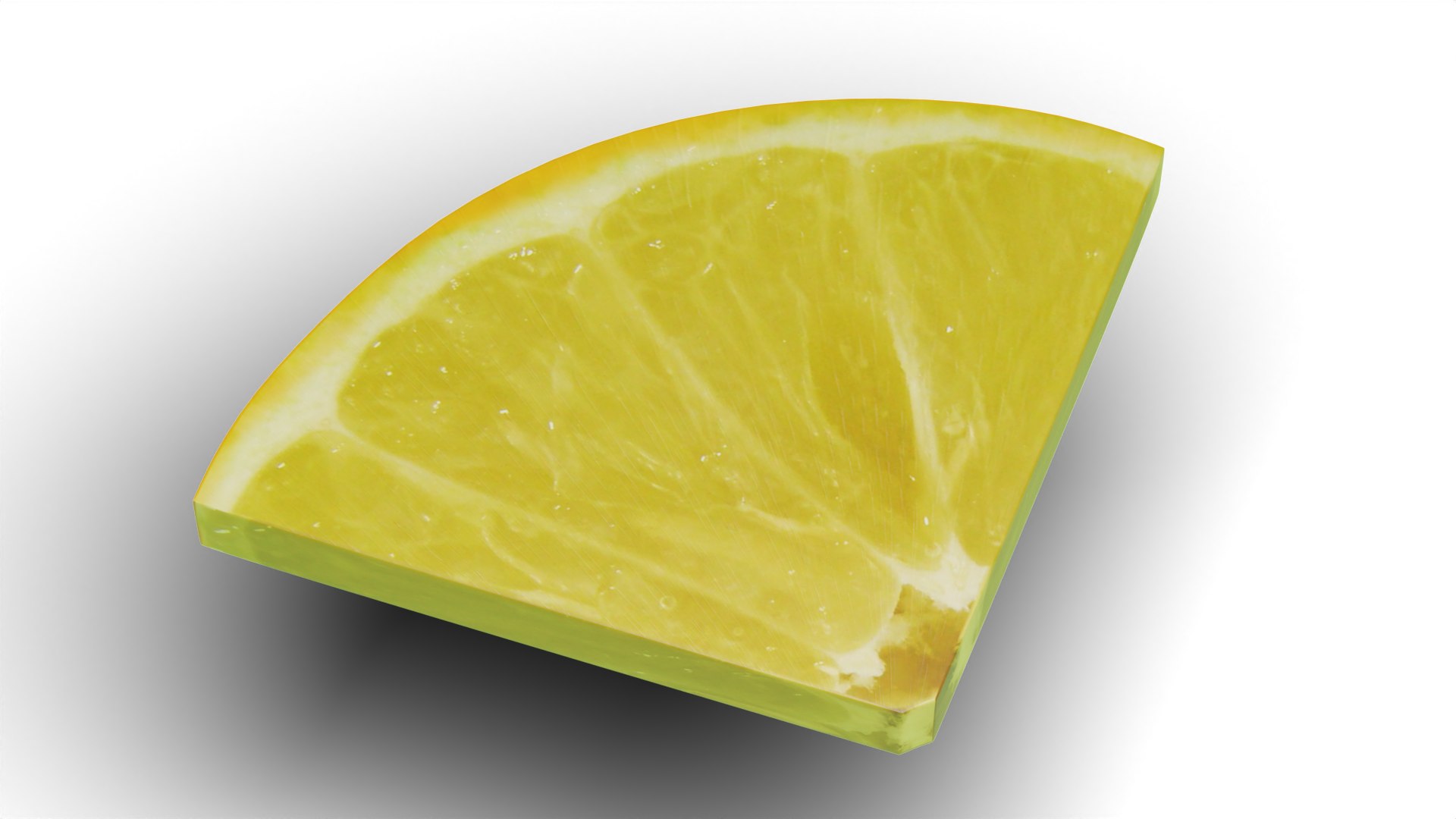 3D Lemon Slice Quarter - TurboSquid 1864896